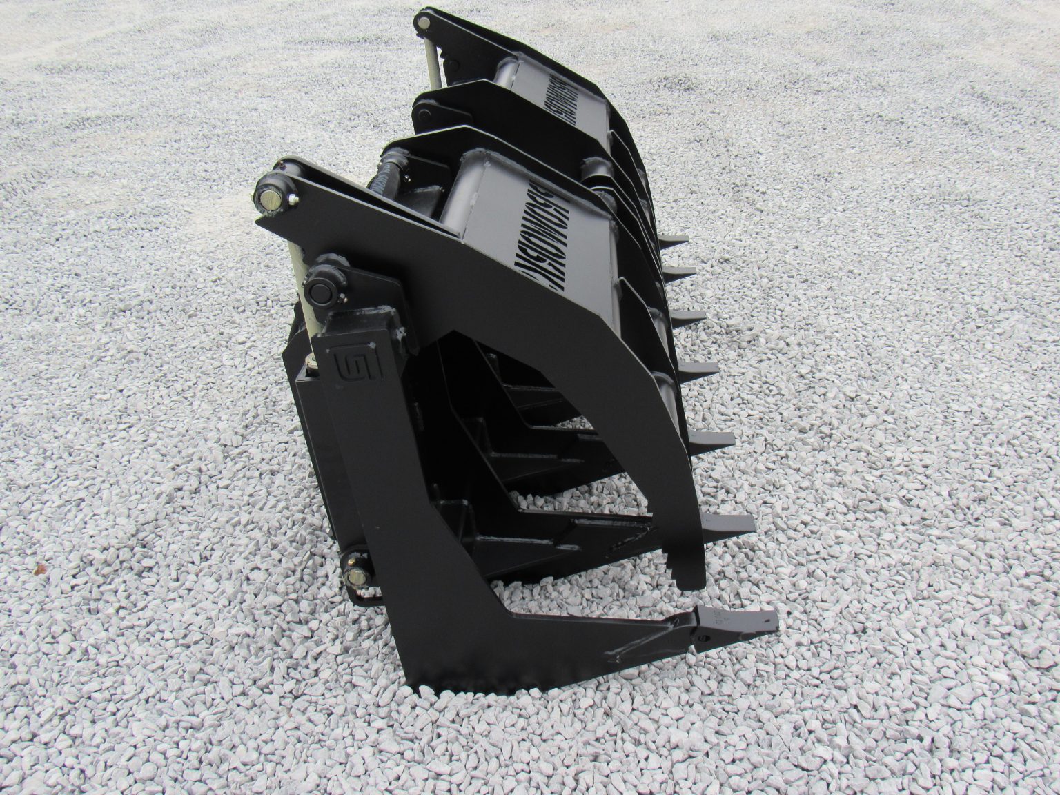 72″ Heavy Duty Dual Tine Root Rake Clam Grapple with Teeth Attachment ...