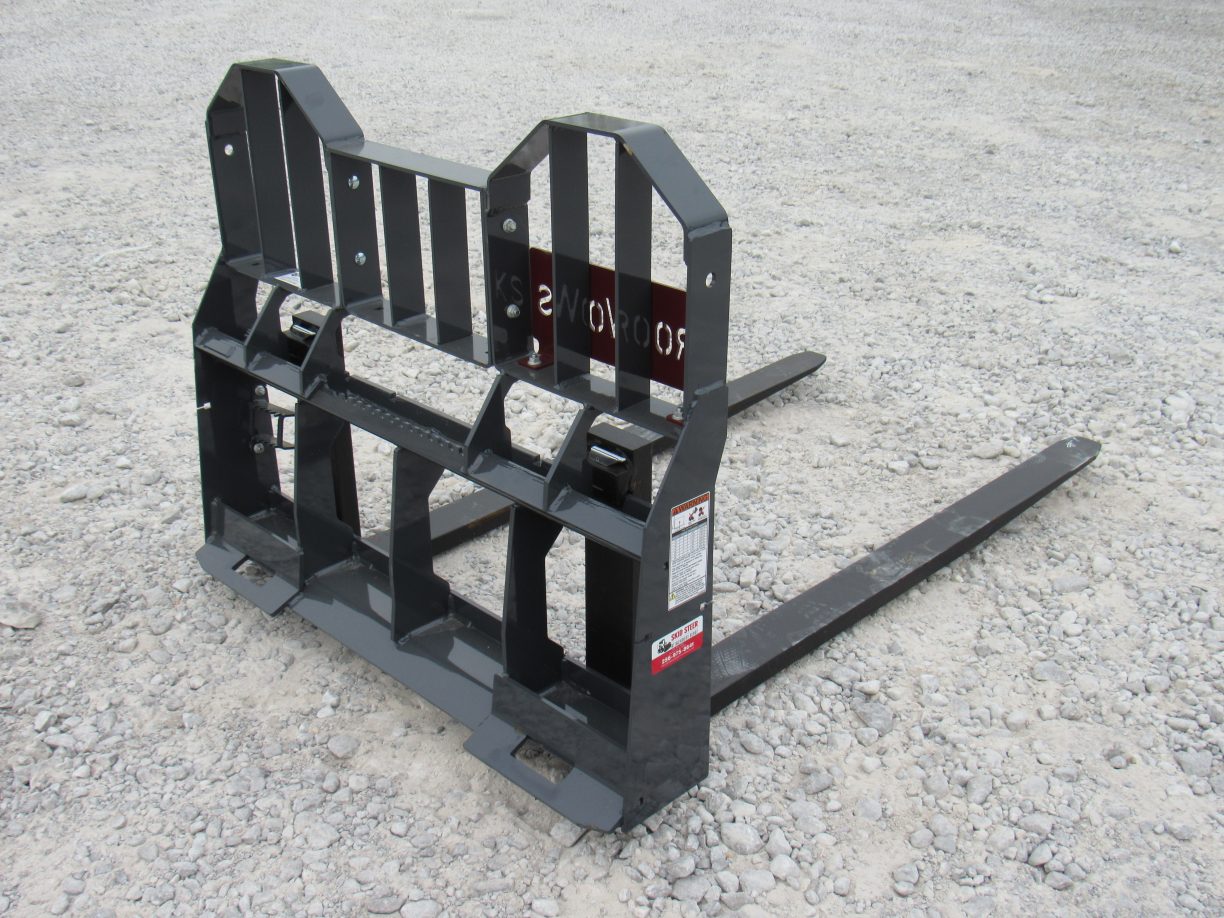 Severe Duty Pallet Fork Frame with 60″ 5,500 Pound Pallet Forks – Skid ...
