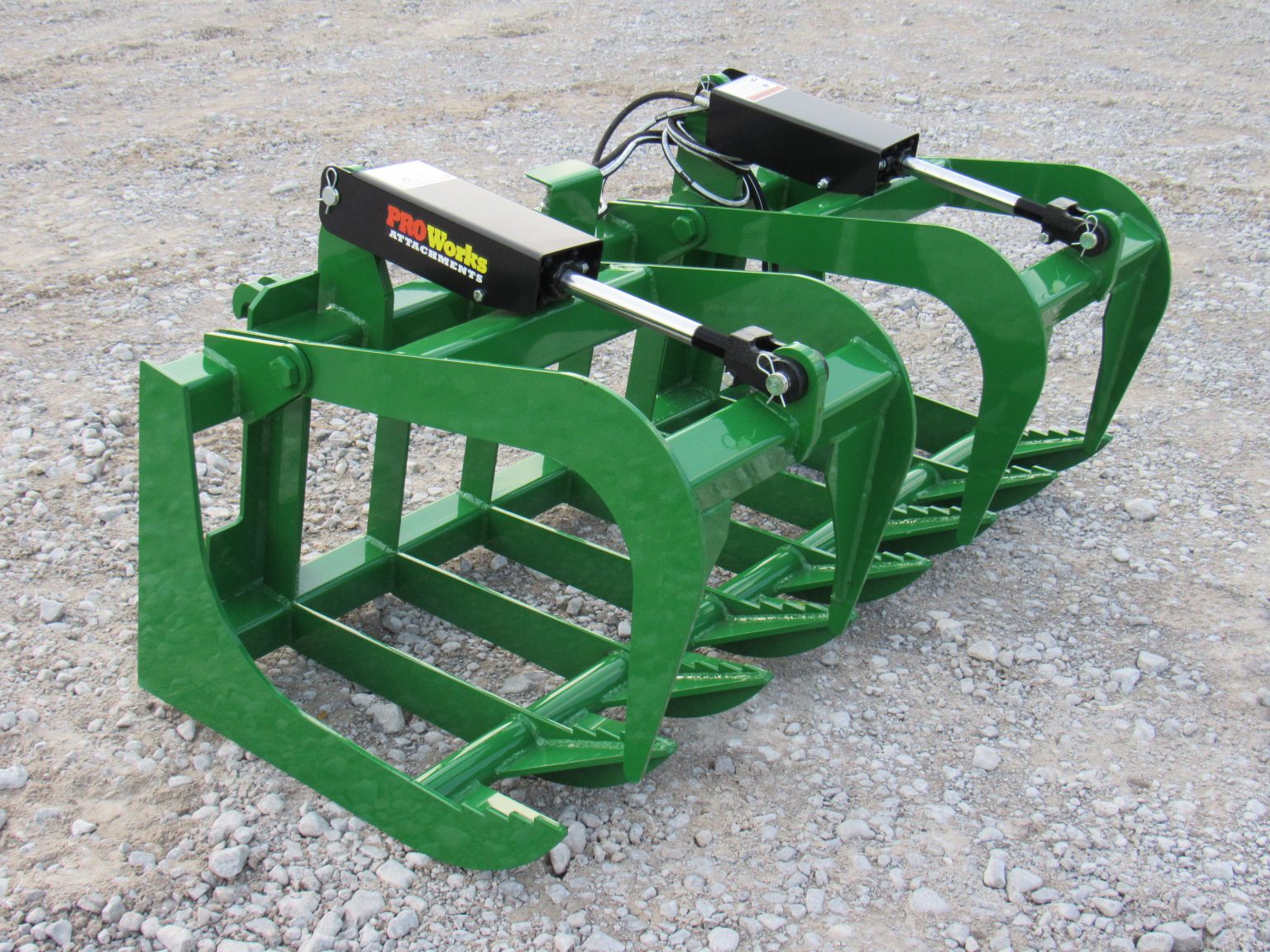 60″ Dual Cylinder Root Bucket Grapple Attachment Fits John Deere Loader ...