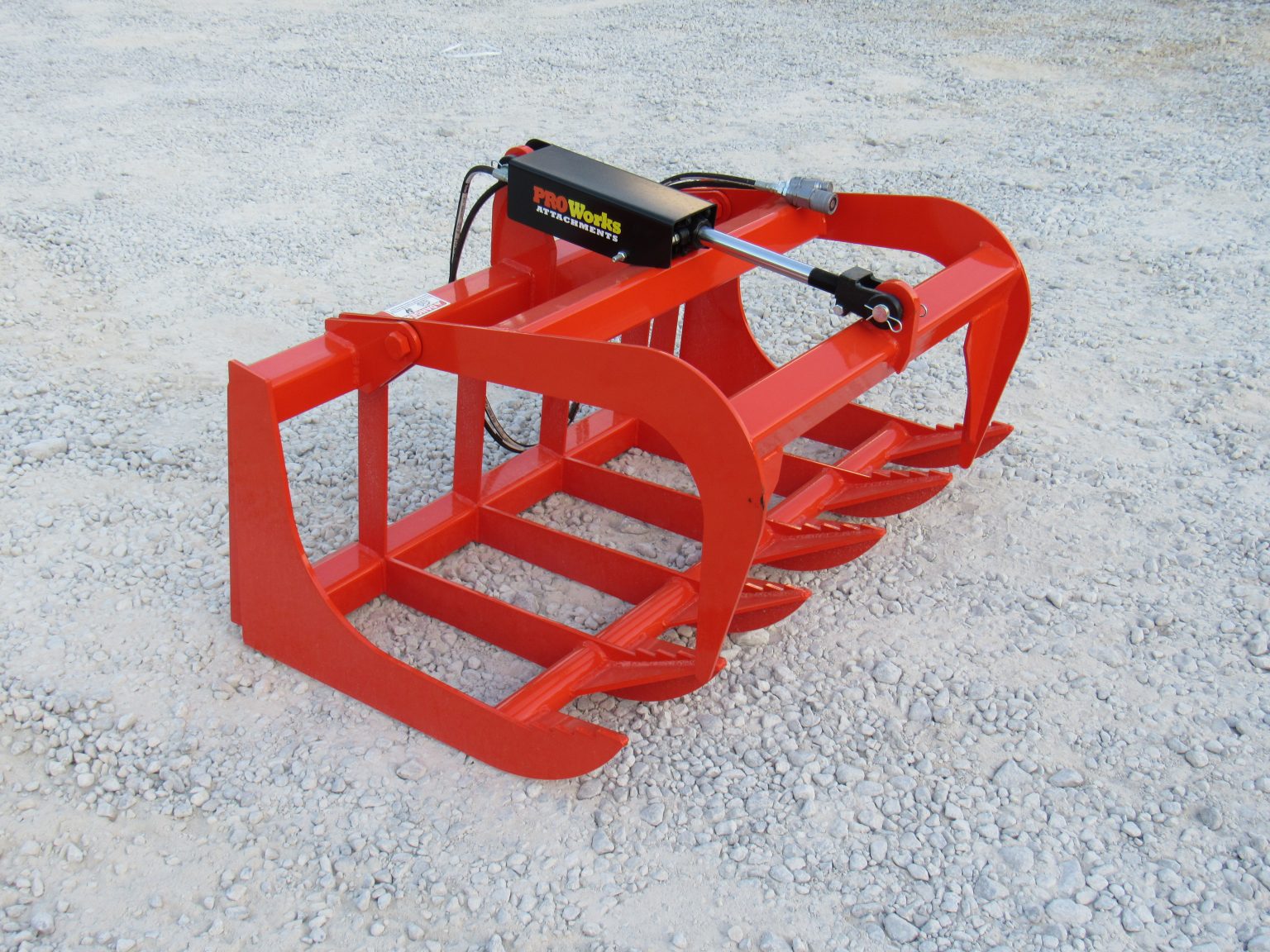 48″ Single Cylinder Root Bucket Grapple Fits Skid Steer Quick Attach ...
