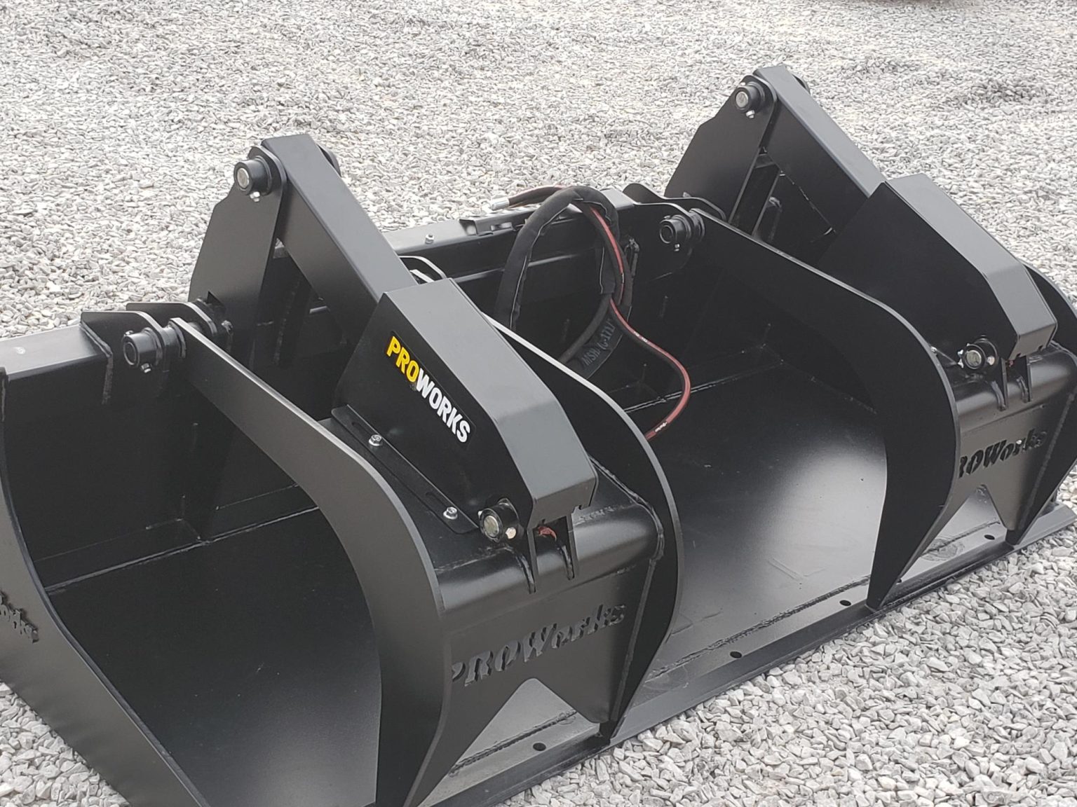 84″ Severe Duty Solid Bottom Bucket Grapple Fits Skid Steer Quick ...