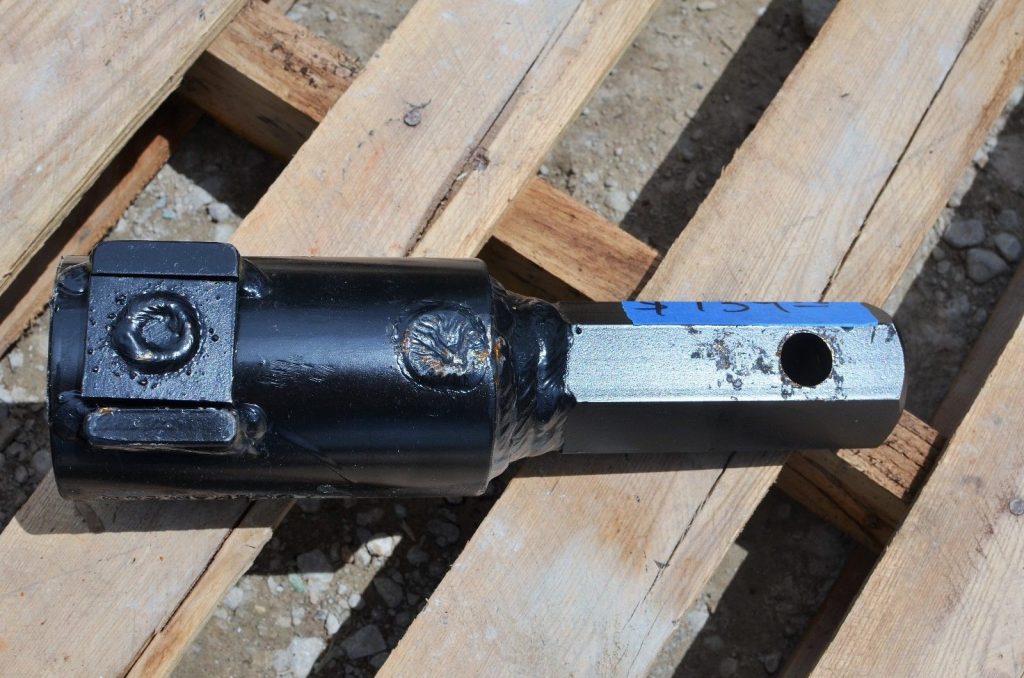 Lowe Auger Bit Adapter – 2-9/16″ Round to 2″ Hex – Skid Steer ...