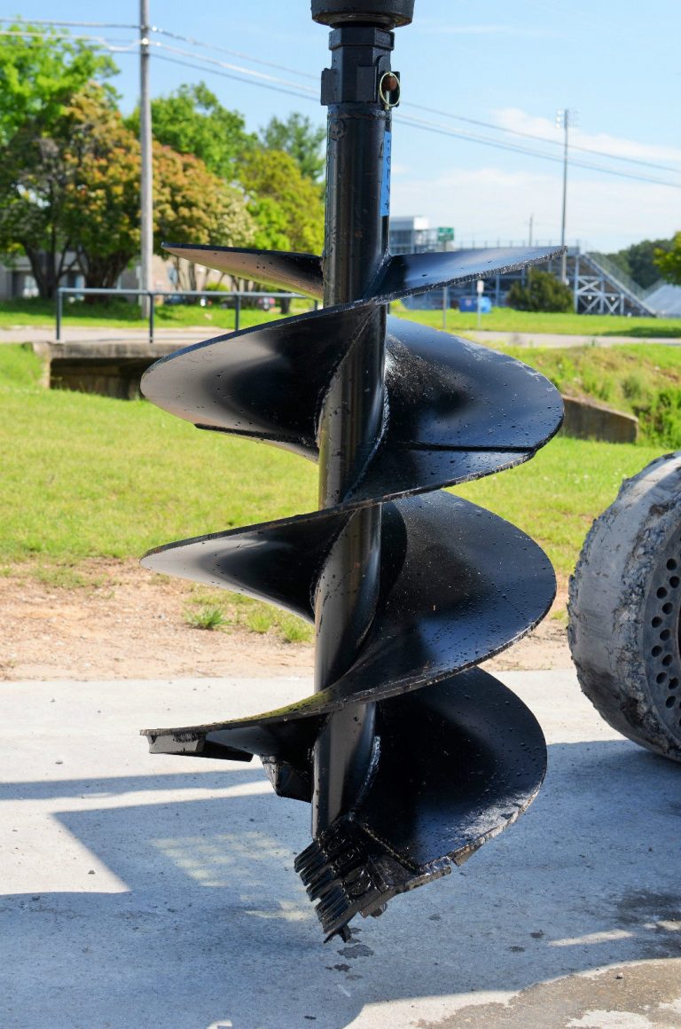 Lowe BP-210 Hex Auger Drive with 24″ Wide Bit Fits Skid Steer Quick ...