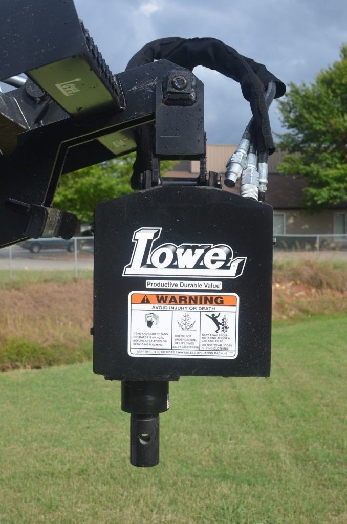 Lowe 750 Classic Round Auger Drive with 24″ Wide Bit Fits Skid Steer ...