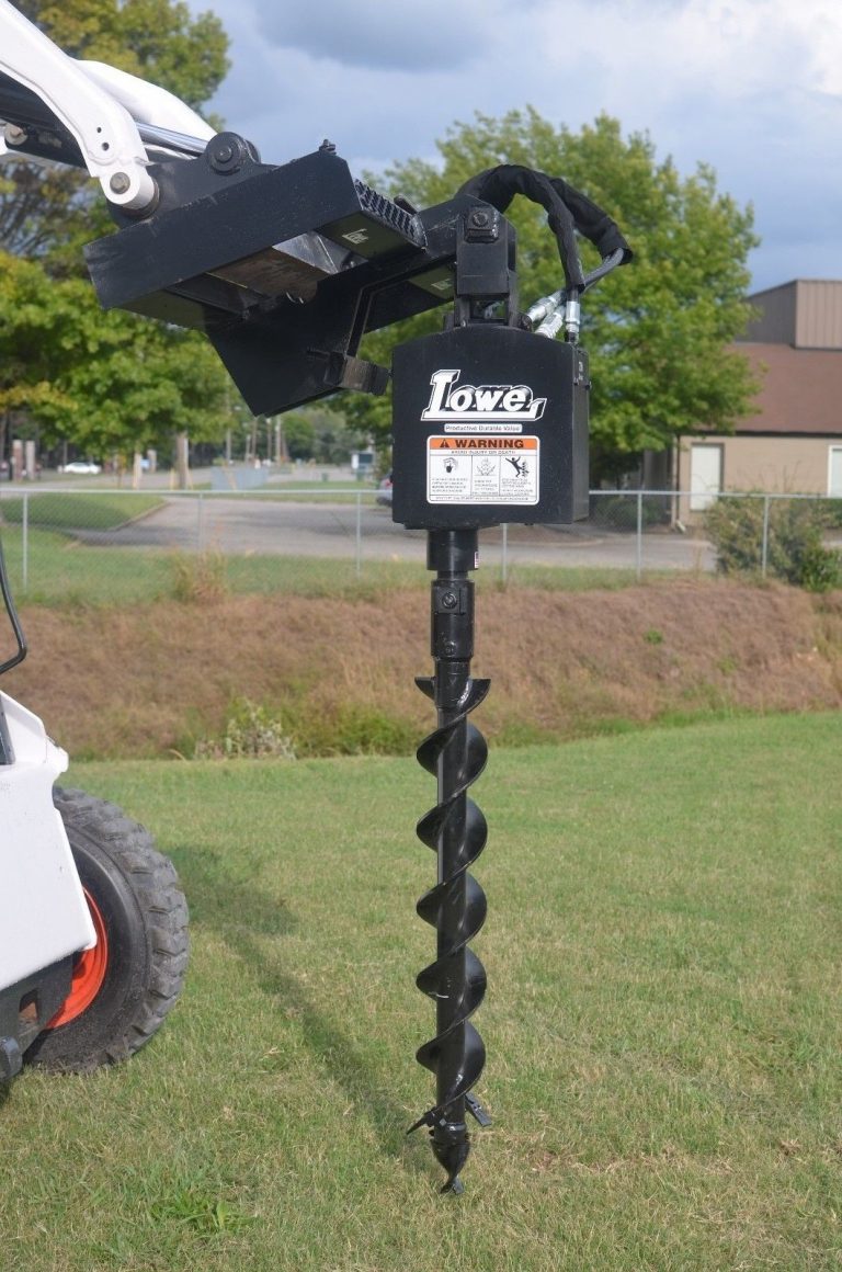 Lowe 750 Classic Round Auger Drive with 6″ Wide Bit Fits Skid Steer ...