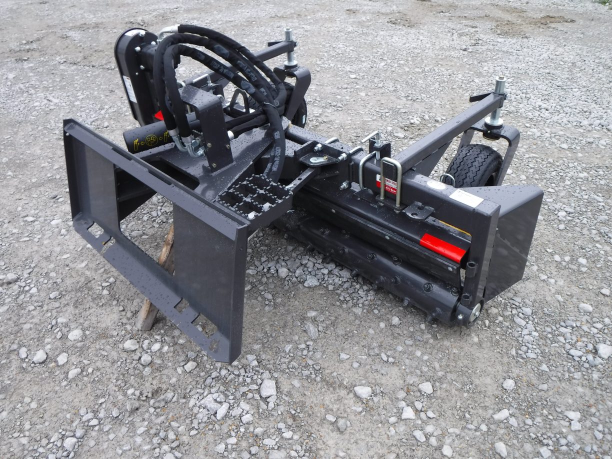 Paladin M6M 72″ Manual Landscape Power Rake Attachment Fits Skid Steer ...