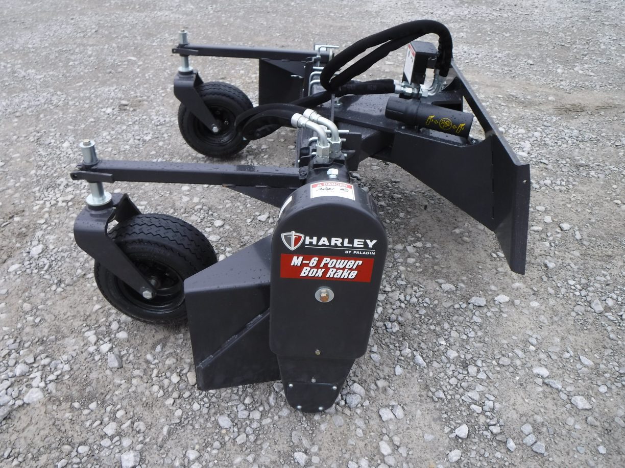 Paladin M6M 72″ Manual Landscape Power Rake Attachment Fits Skid Steer ...
