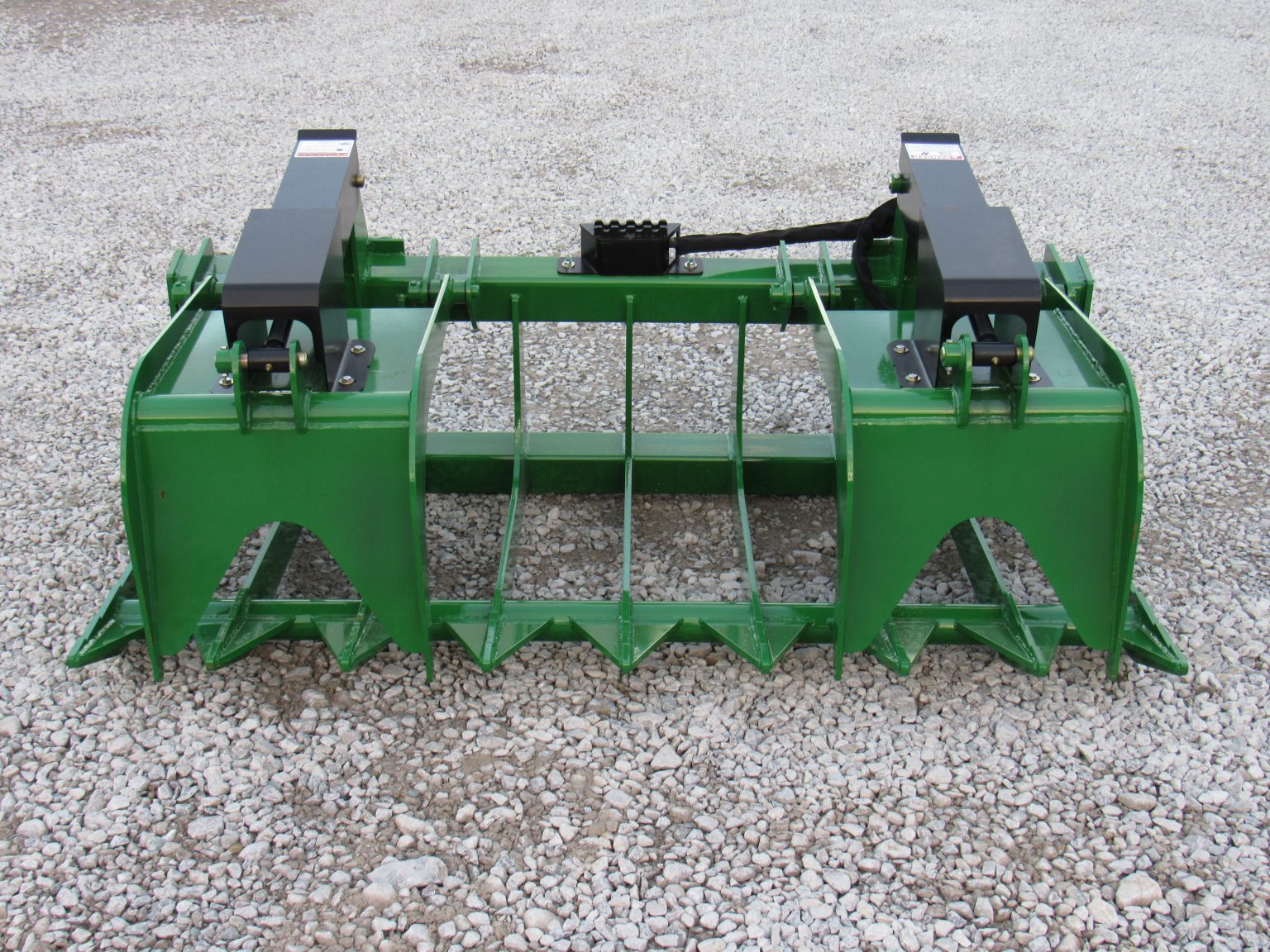 72″ Heavy Duty Dual Cylinder Root Bucket Grapple Attachment Fits John ...