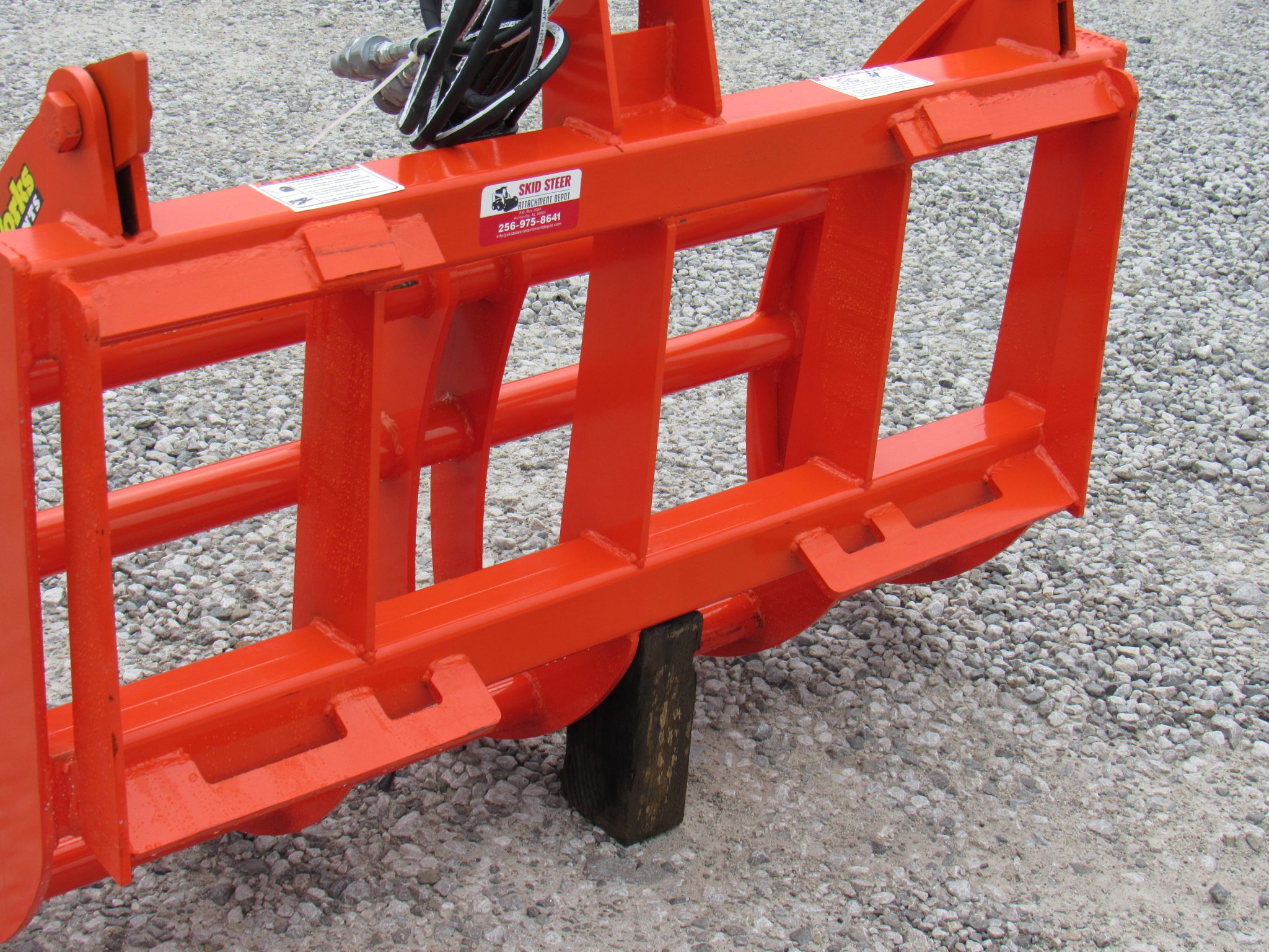 48″ Compact Tractor Root Rake Clam Grapple Attachment Fits Skid Steer ...