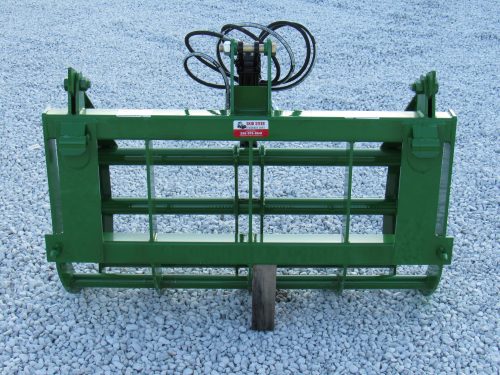 48″ Compact Tractor Root Rake Clam Grapple Fits John Deere Loader ...