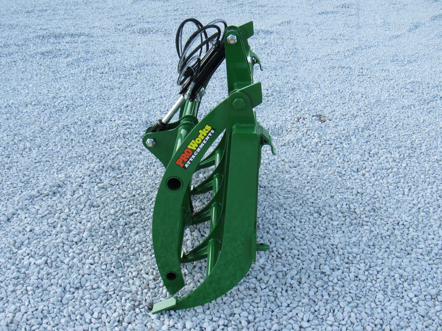 48″ Compact Tractor Root Rake Clam Grapple Fits John Deere Loader ...