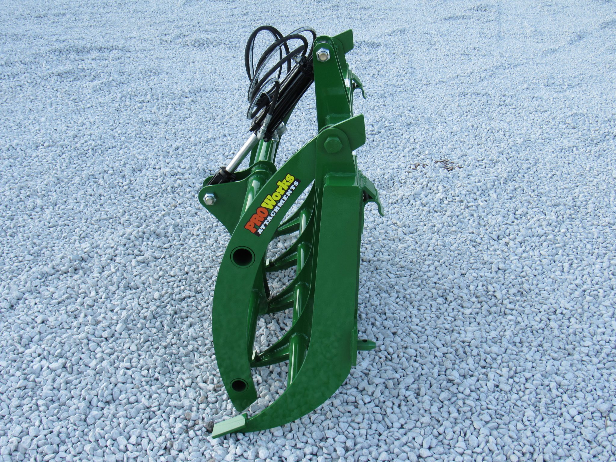 48″ Compact Tractor Root Rake Clam Grapple Fits John Deere Loader ...