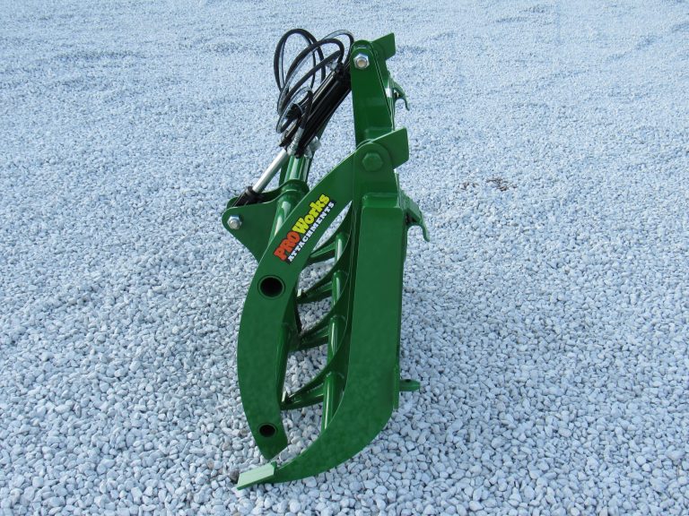 48″ Compact Tractor Root Rake Clam Grapple Fits John Deere Loader ...