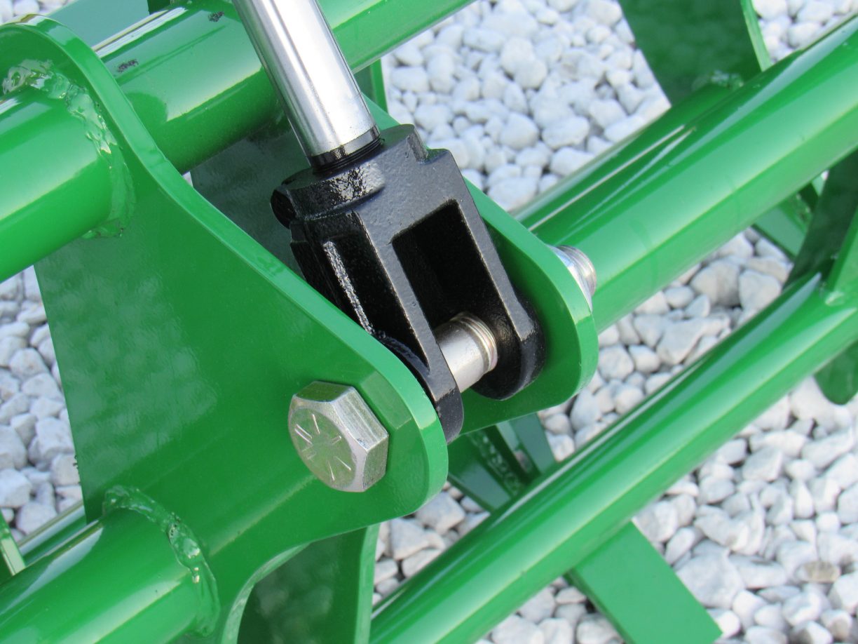 48″ Compact Tractor Root Rake Clam Grapple Fits John Deere Loader ...