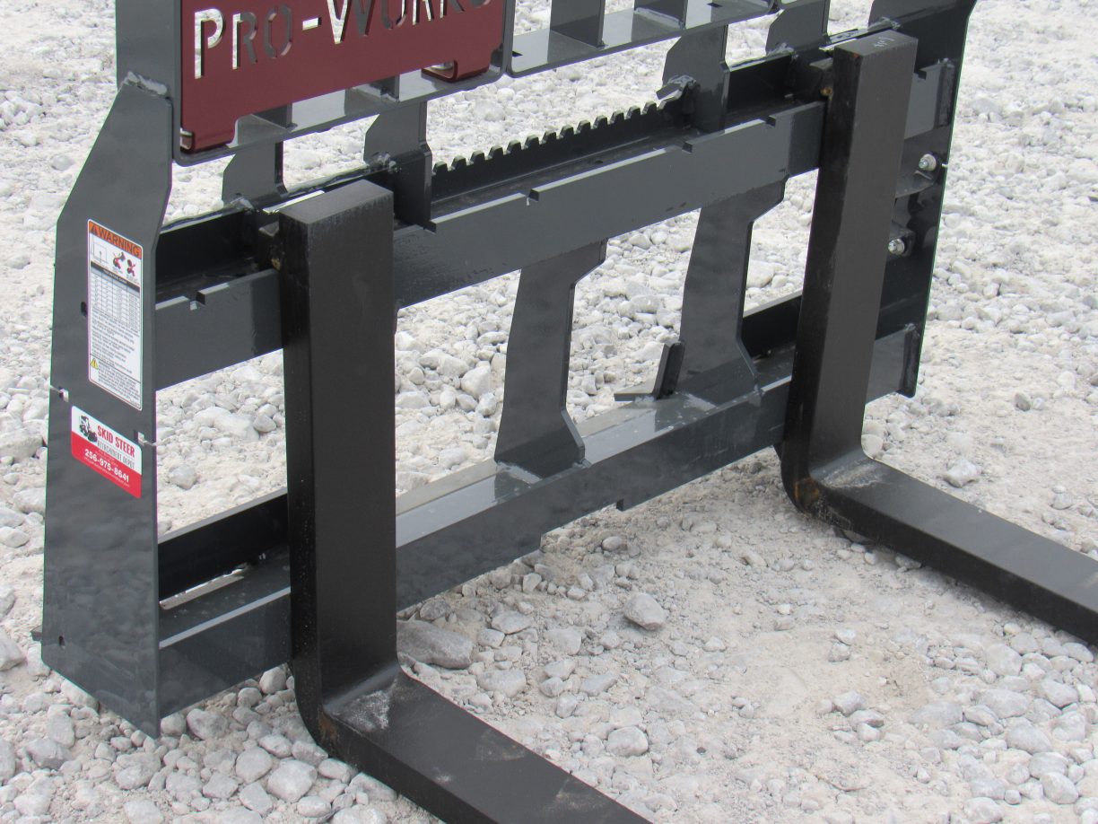 Severe Duty Pallet Fork Frame with 48″ 5,500 Pound Pallet Forks – Skid ...