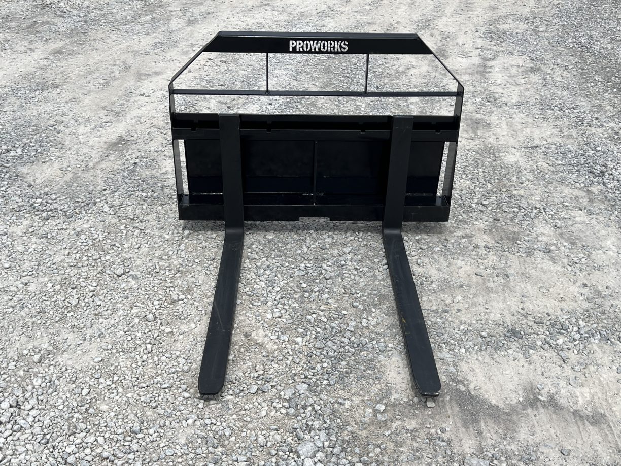 Pallet Fork Frame with 42″ 2,200 Pound Pallet Forks Fits ASV Terex RC30 ...