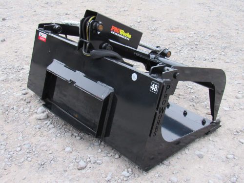 48″ Heavy Duty Smooth Bucket Grapple Attachment Fits Mini Skid Steer ...