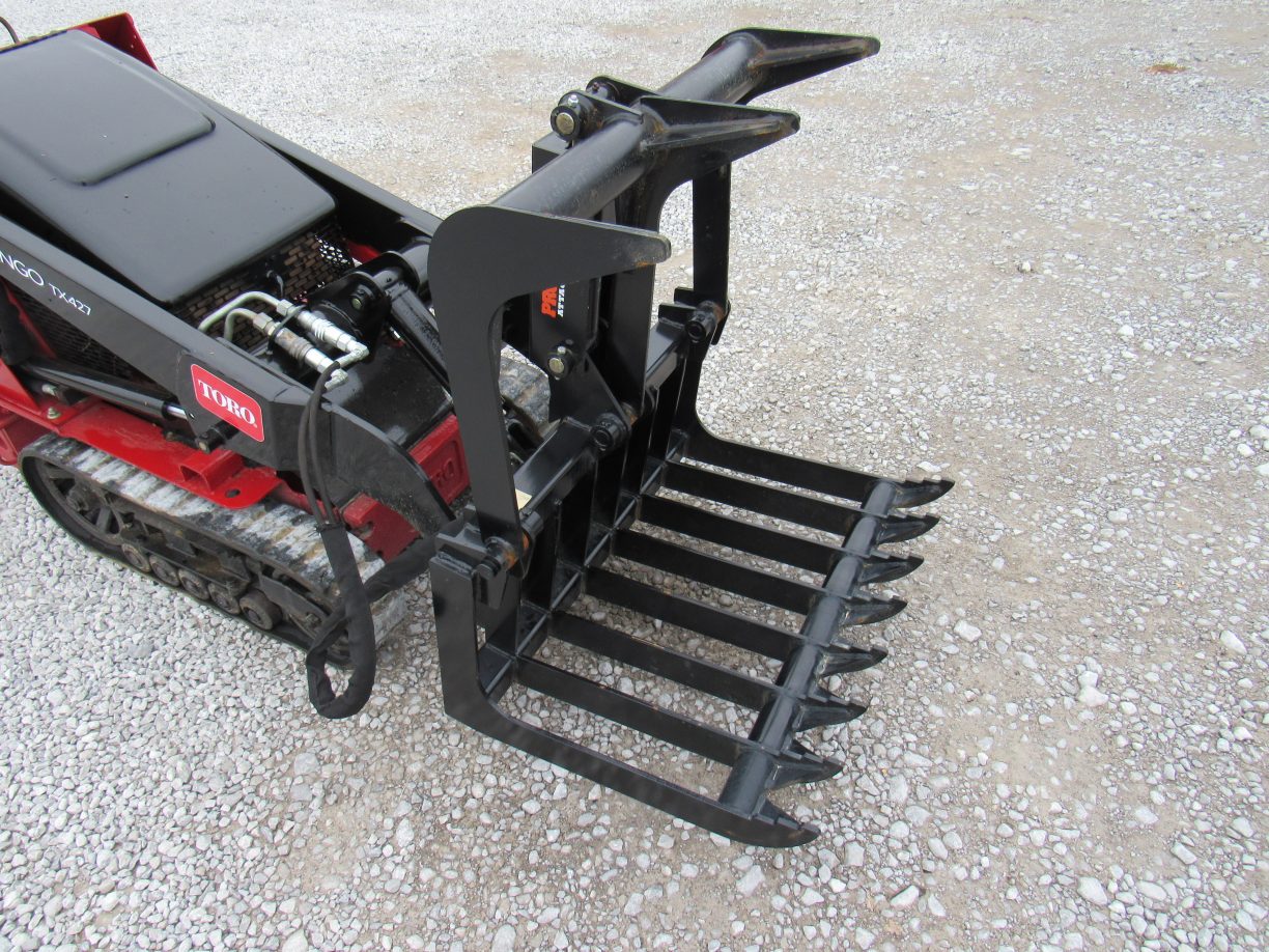 36″ Heavy Duty Root Bucket Grapple Attachment Fits Mini Skid Steer ...