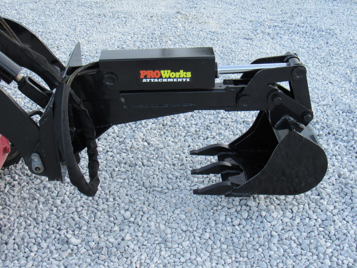 Backhoe Attachment with 12″ Bucket Fits Mini Skid Steer – Skid Steer ...