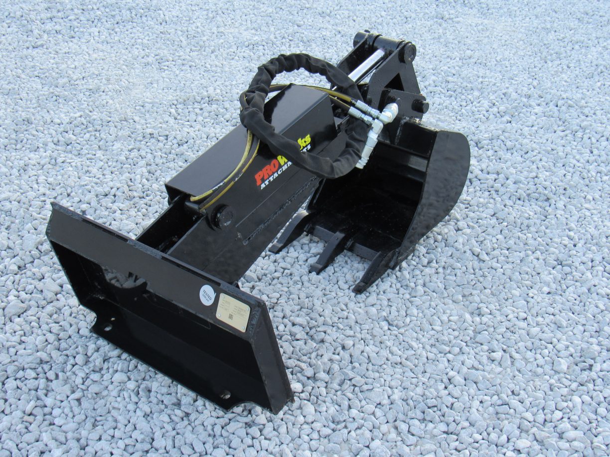 Backhoe Attachment with 12″ Bucket Fits Mini Skid Steer – Skid Steer ...