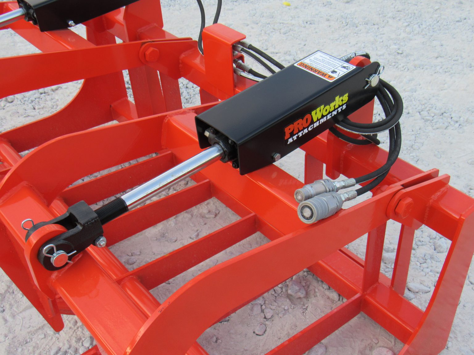 60″ Dual Cylinder Root Bucket Grapple Attachment Fits Skid Steer Quick ...
