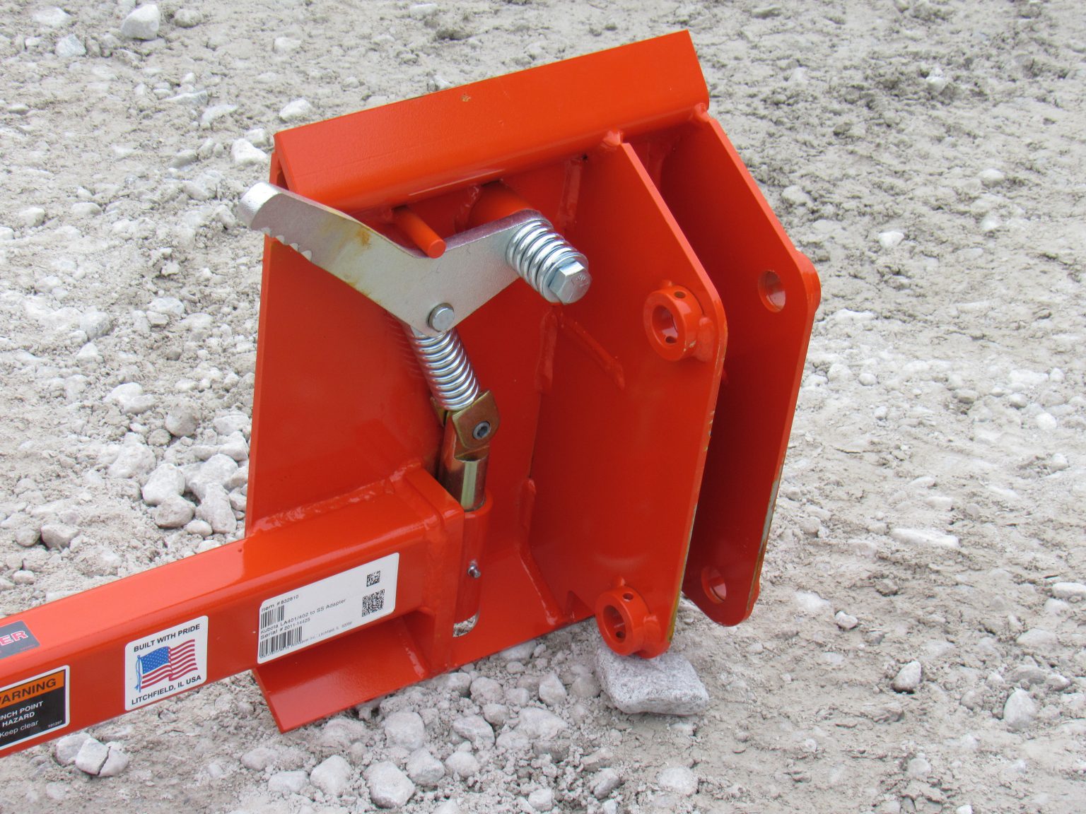 Kubota LA350 LA401 LA452 to Skid Steer Quick Attach Adapter 832810 ...