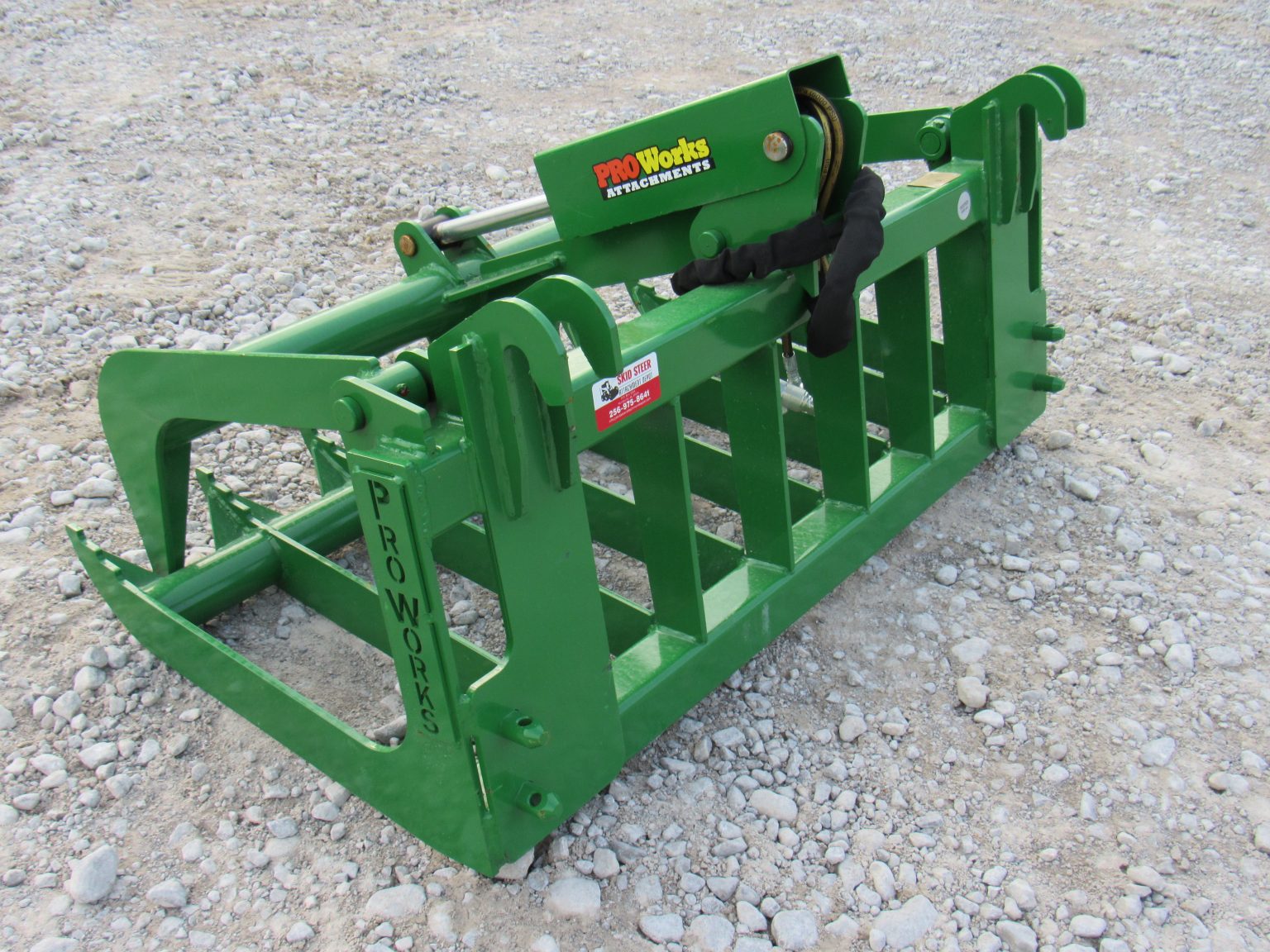 48″ Single Cylinder Root Bucket Grapple Fits John Deere Compact Tractor ...