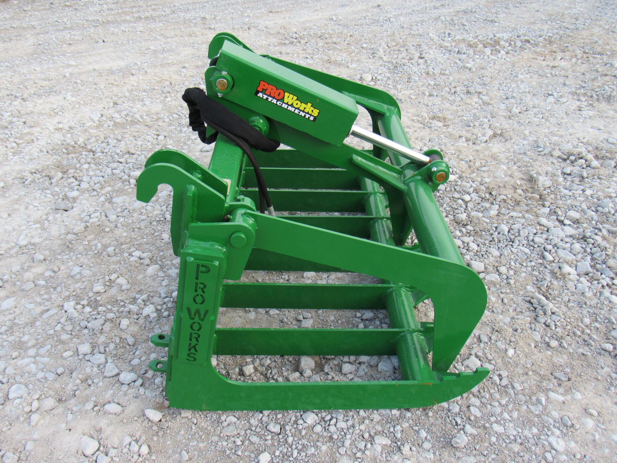 48″ Single Cylinder Root Bucket Grapple Fits John Deere Compact Tractor ...