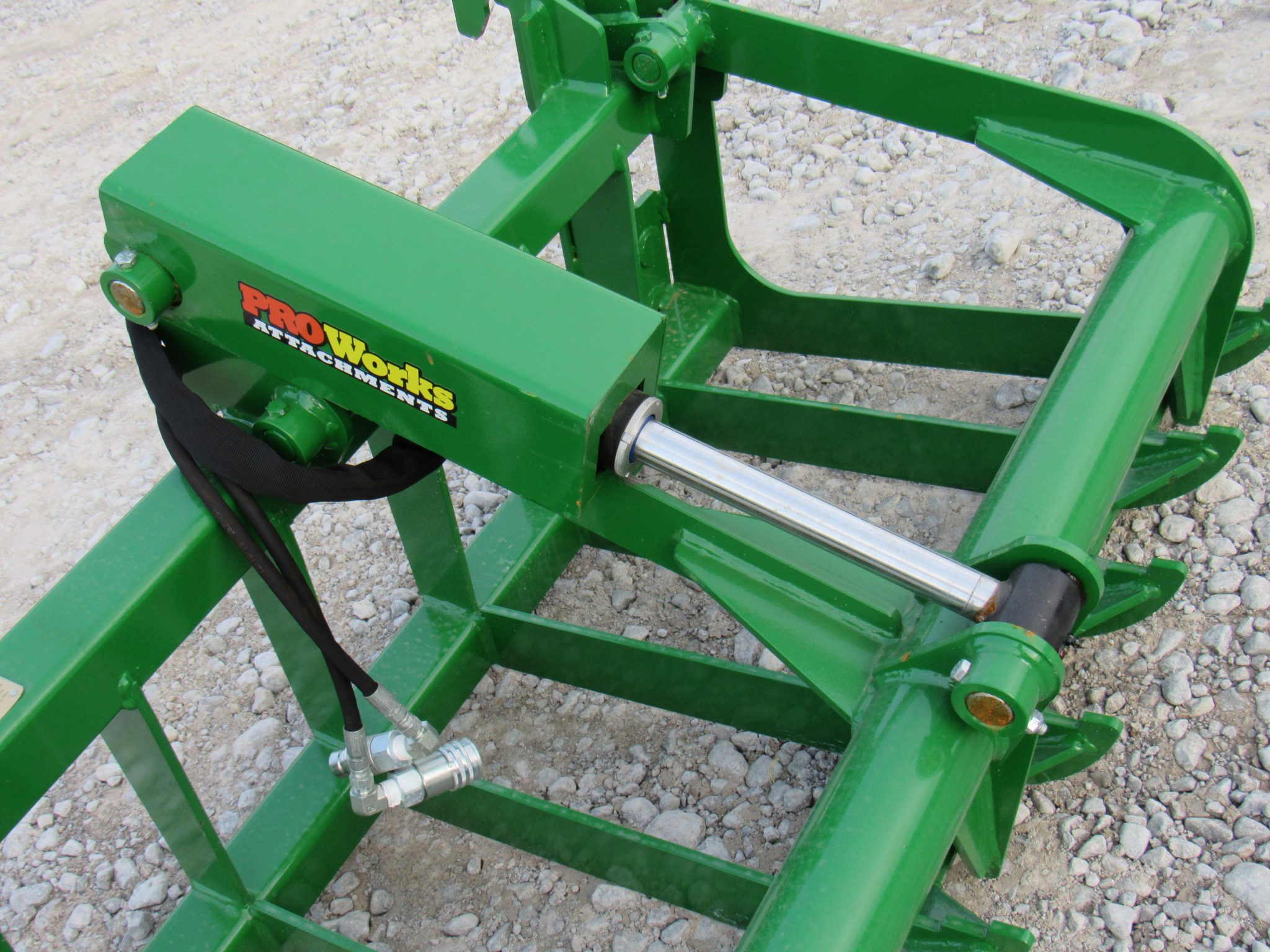 48″ Single Cylinder Root Bucket Grapple Fits John Deere Compact Tractor ...