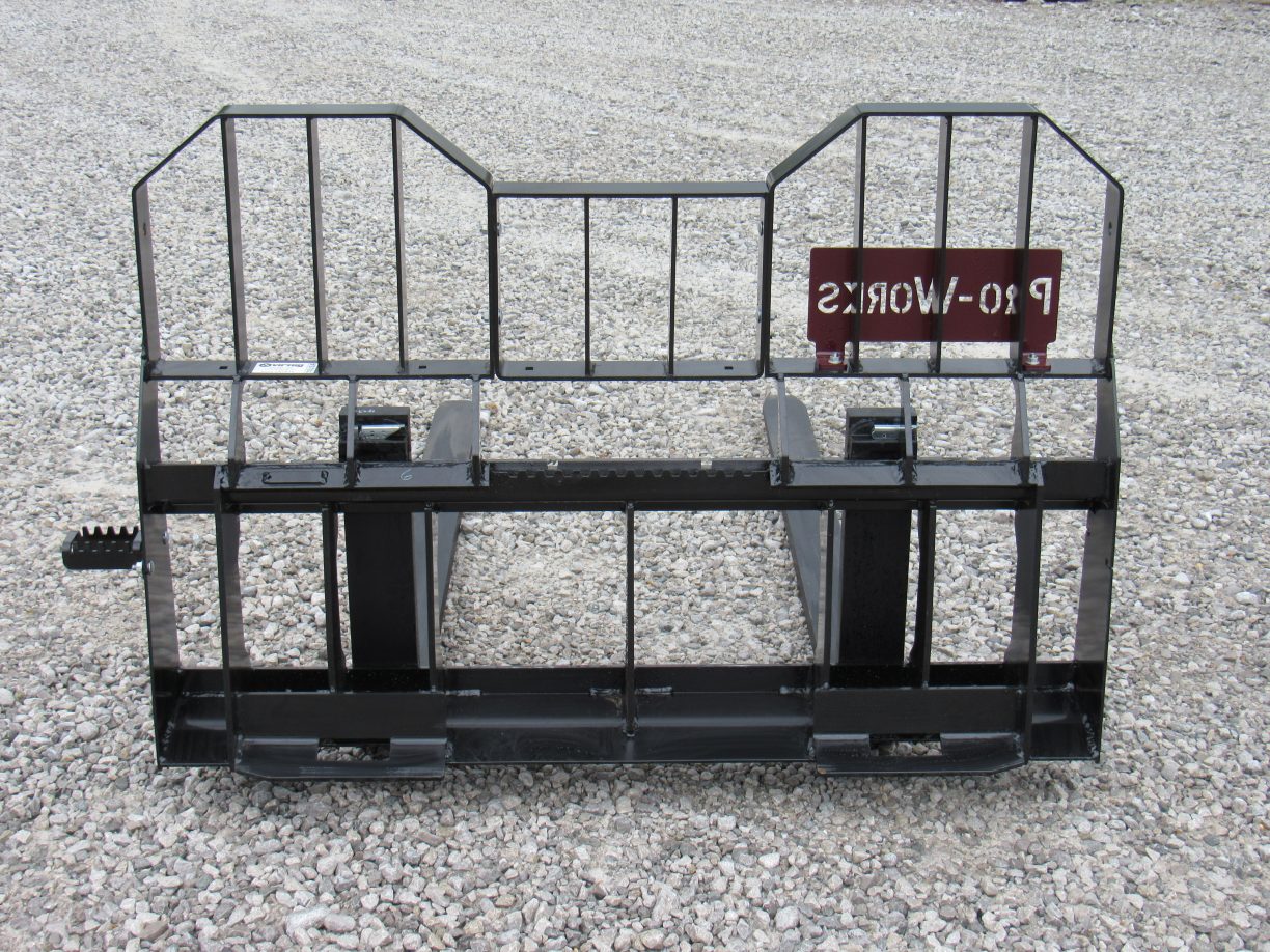 Severe Duty 54″ Wide Rail Pallet Fork Frame with 60″ 5,500 Pound Pallet ...