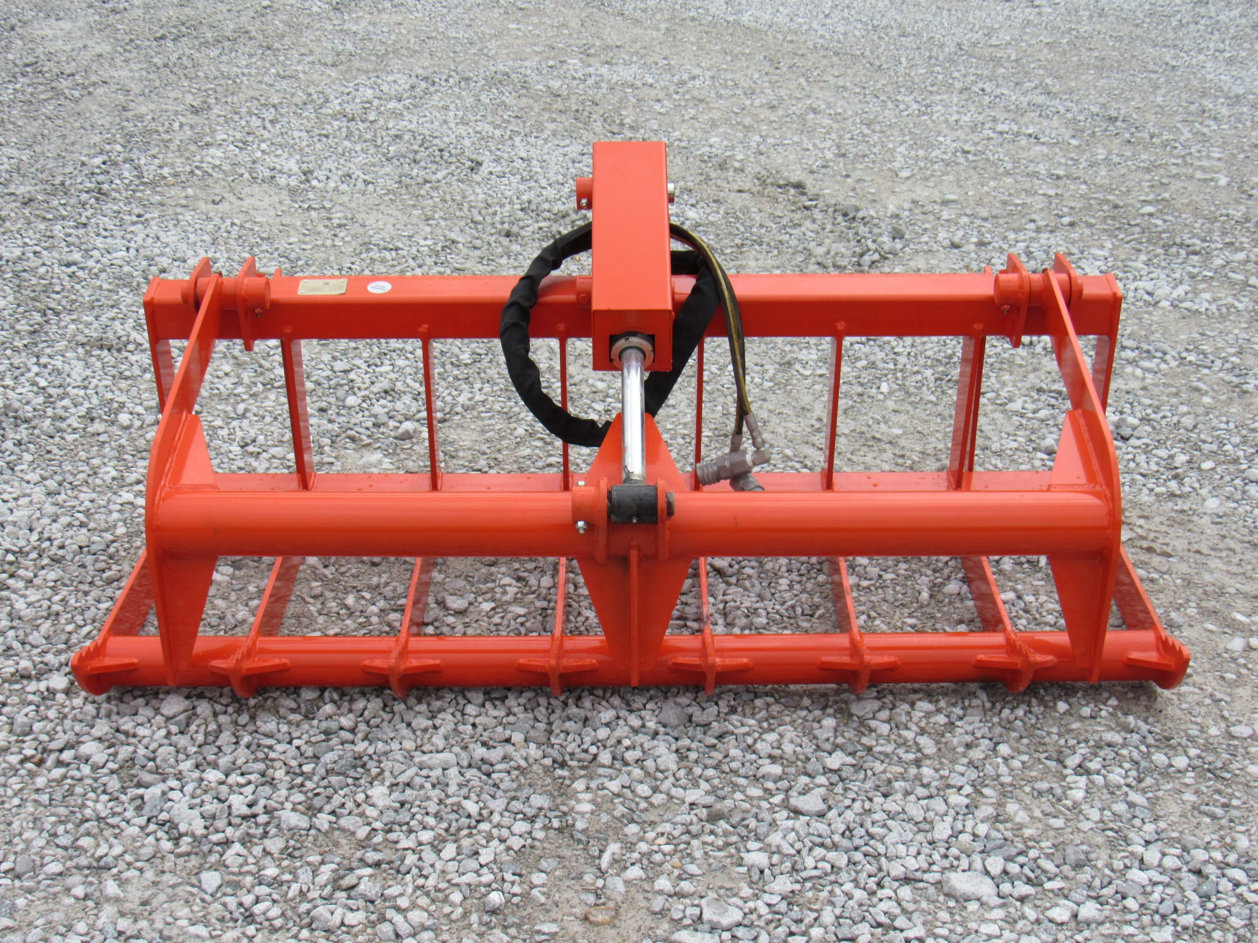 60″ Single Cylinder Root Bucket Grapple Fits Skid Steer Quick Attach ...