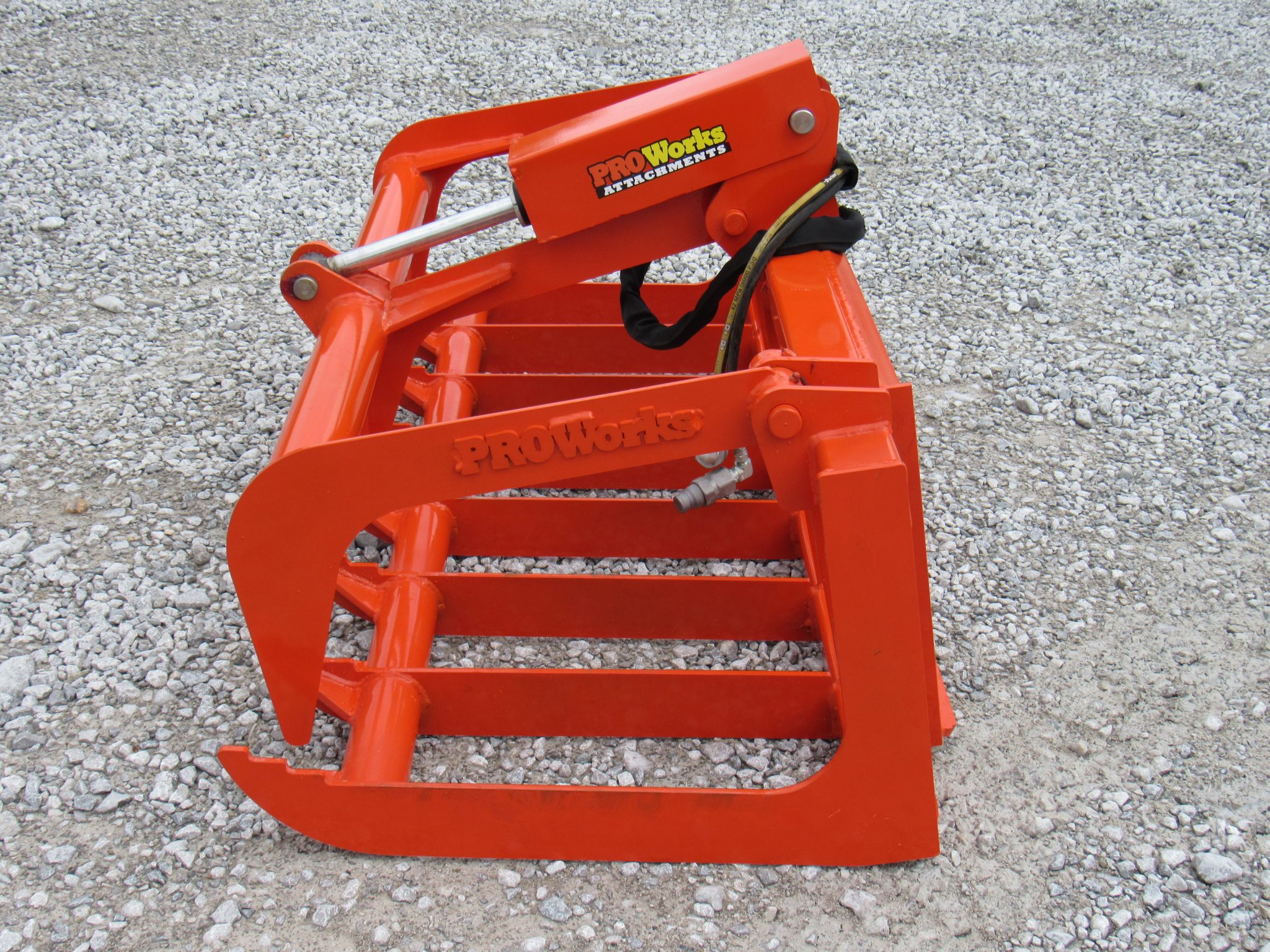 60″ Single Cylinder Root Bucket Grapple Fits Skid Steer Quick Attach ...
