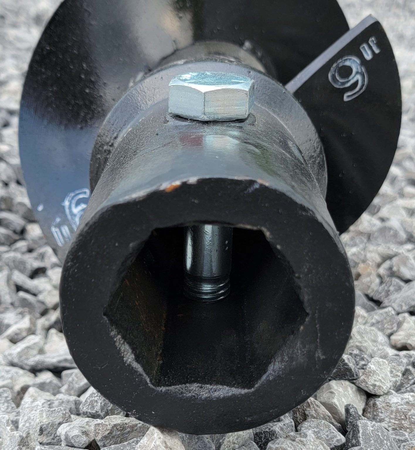 Danuser 9″ x 48″ Bullet Rock Auger Bit, 2″ Hex Collar 200161 – Skid ...