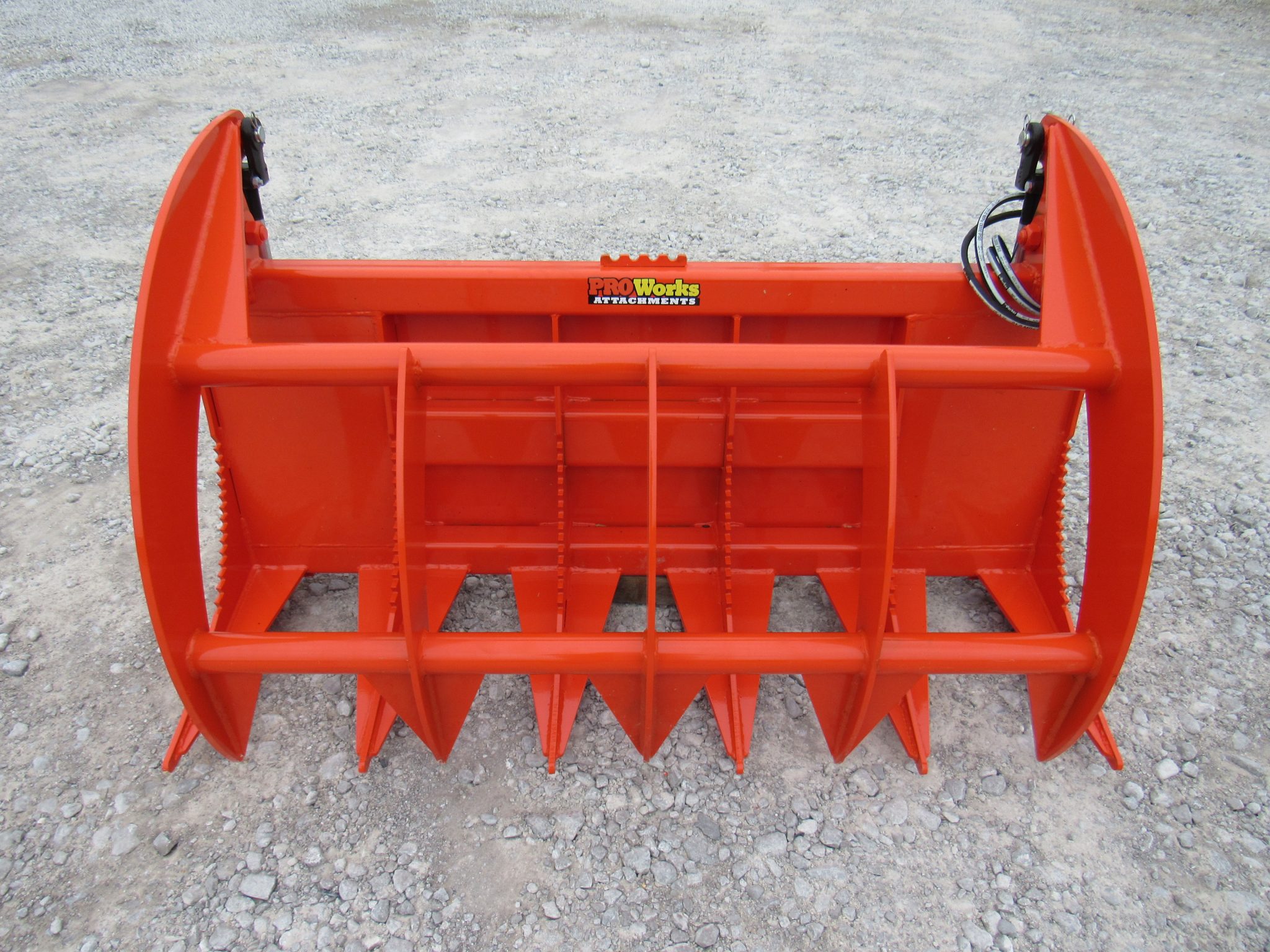 60″ Root Rake Clam Grapple Attachment Fits Skid Steer Quick Attach ...