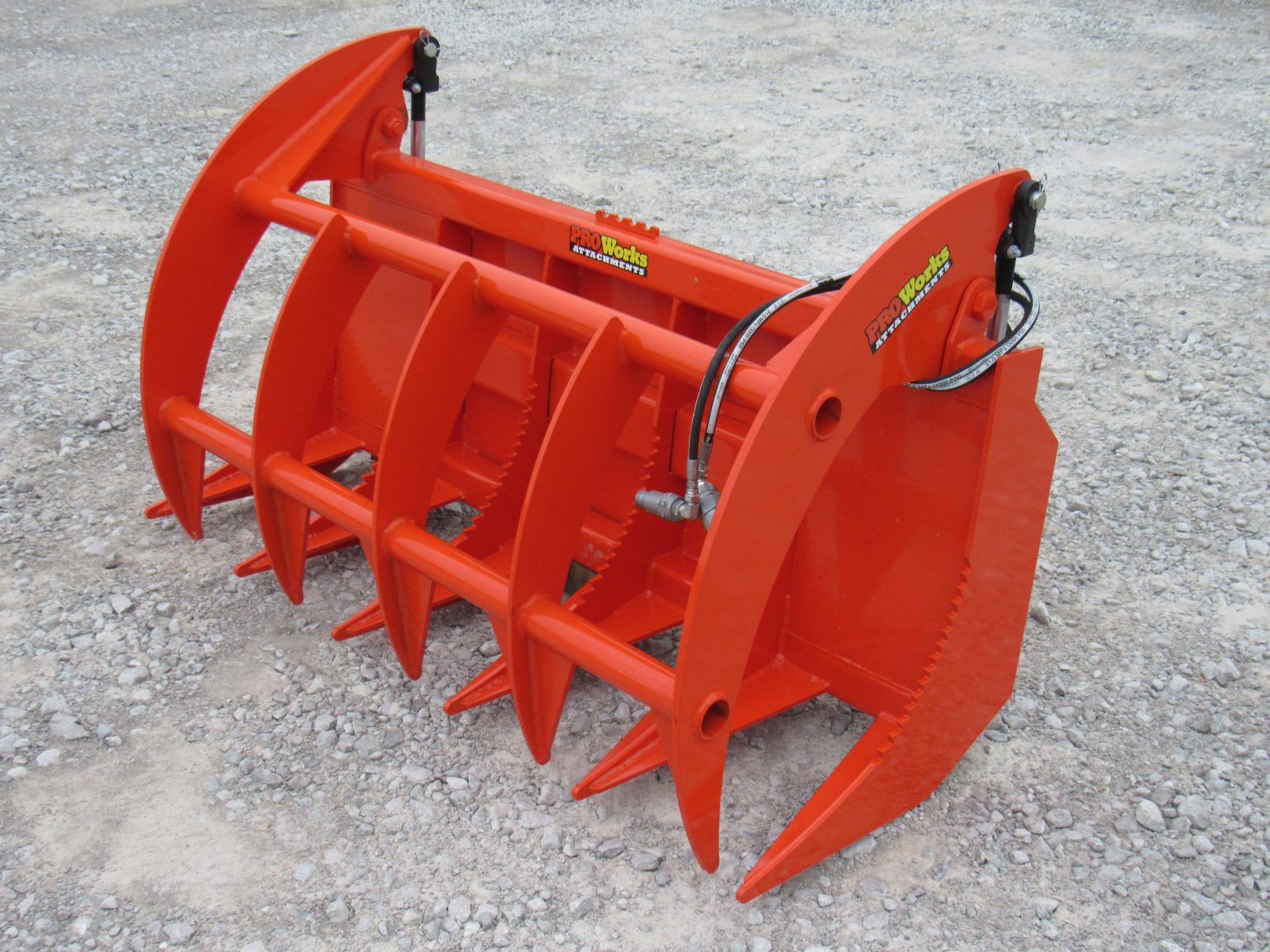 60″ Root Rake Clam Grapple Attachment Fits Skid Steer Quick Attach ...