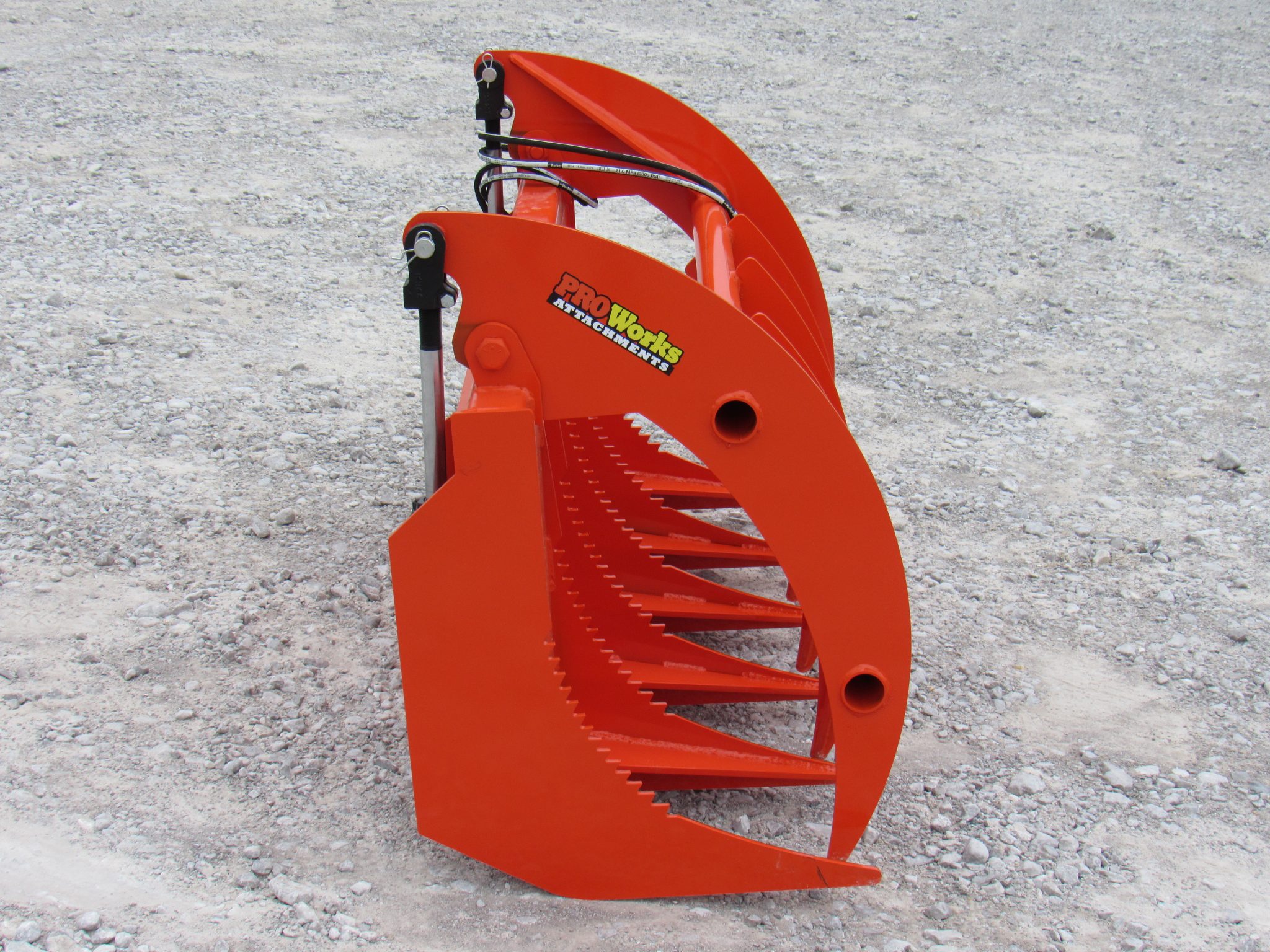 60″ Root Rake Clam Grapple Attachment Fits Skid Steer Quick Attach ...