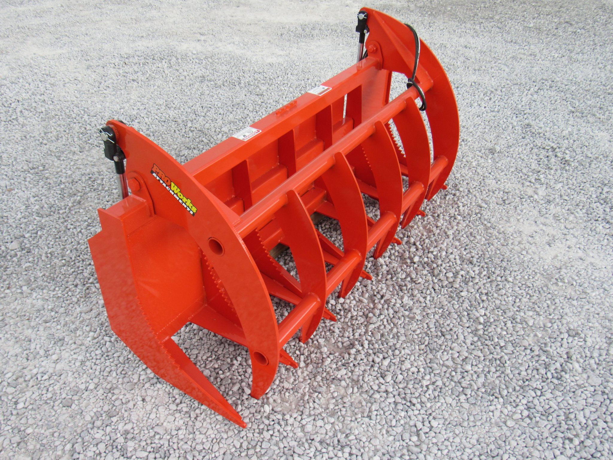 72″ Root Rake Clam Grapple Attachment Fits Skid Steer Quick Attach ...