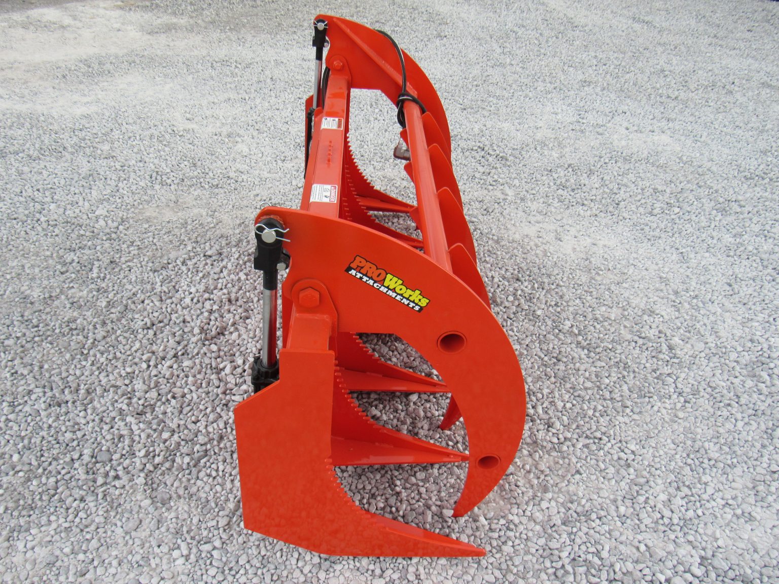 72″ Root Rake Clam Grapple Attachment Fits Skid Steer Quick Attach ...