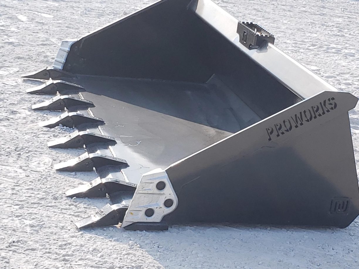 PROWORKS 74″ Severe Heavy Duty Low Profile Dirt Bucket with Side ...