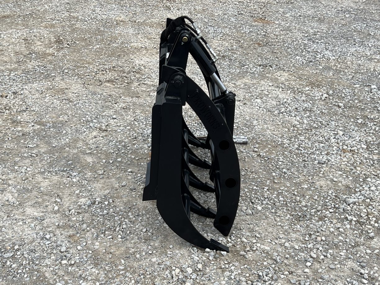 48″ Compact Tractor Root Rake Clam Grapple Attachment Fits Skid Steer ...