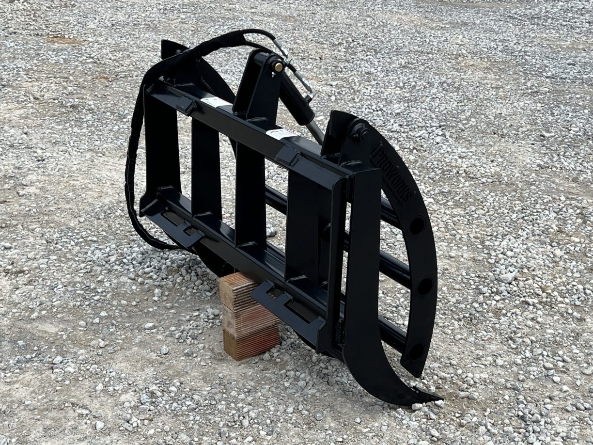 48″ Compact Tractor Root Rake Clam Grapple Attachment Fits Skid Steer ...