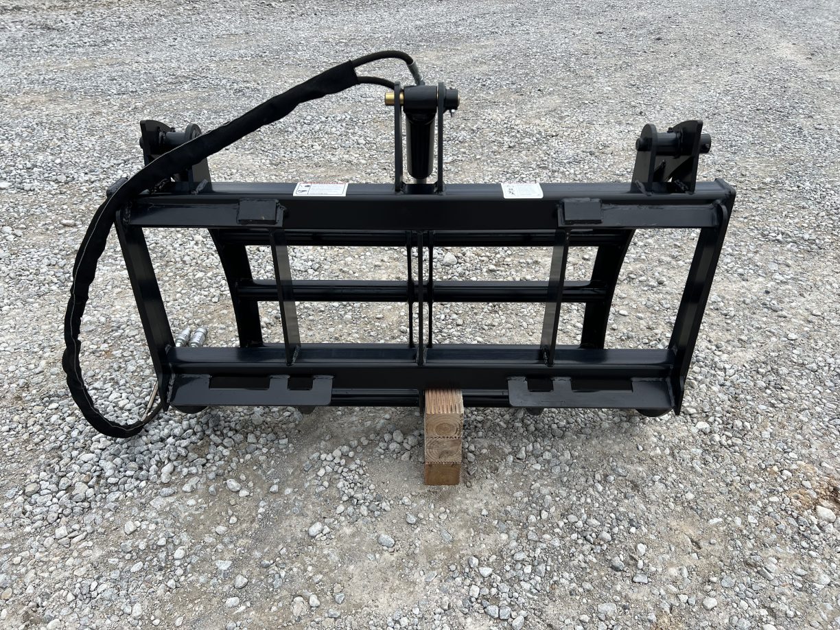 48″ Compact Tractor Root Rake Clam Grapple Attachment Fits Skid Steer ...