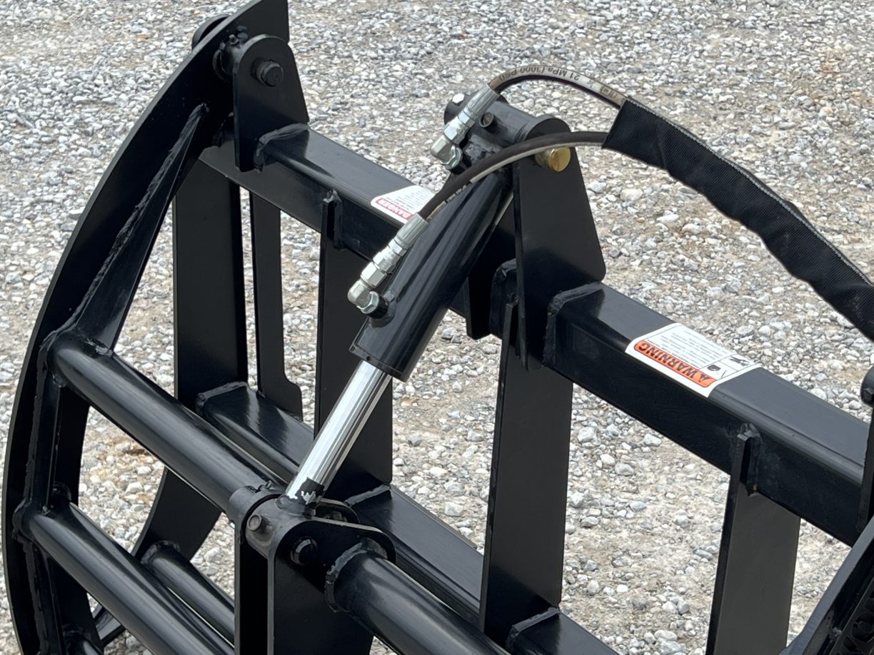 48″ Compact Tractor Root Rake Clam Grapple Attachment Fits Skid Steer ...