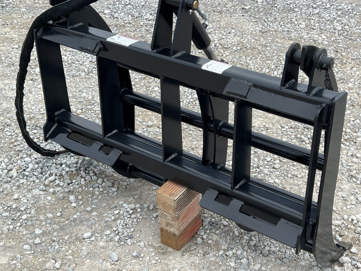 48″ Compact Tractor Root Rake Clam Grapple Attachment Fits Skid Steer ...