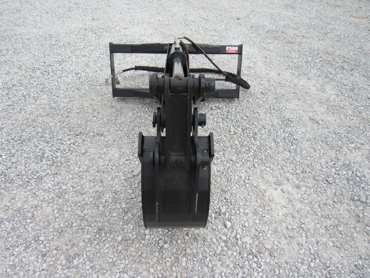 Stiff Arm Backhoe Attachment with 12″ Tooth Trench Bucket Fits Skid ...