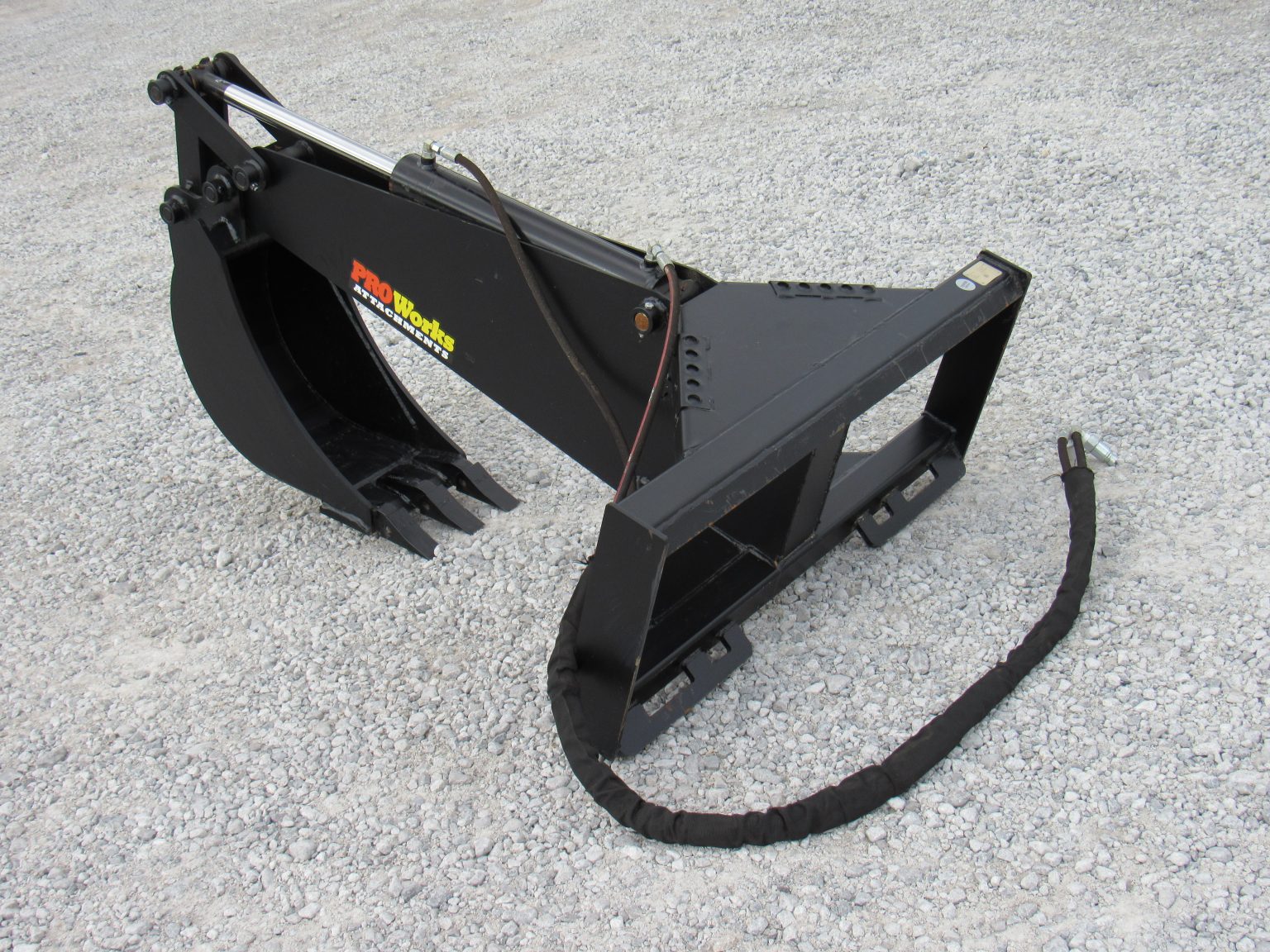 Stiff Arm Backhoe Attachment with 12″ Tooth Trench Bucket Fits Skid ...