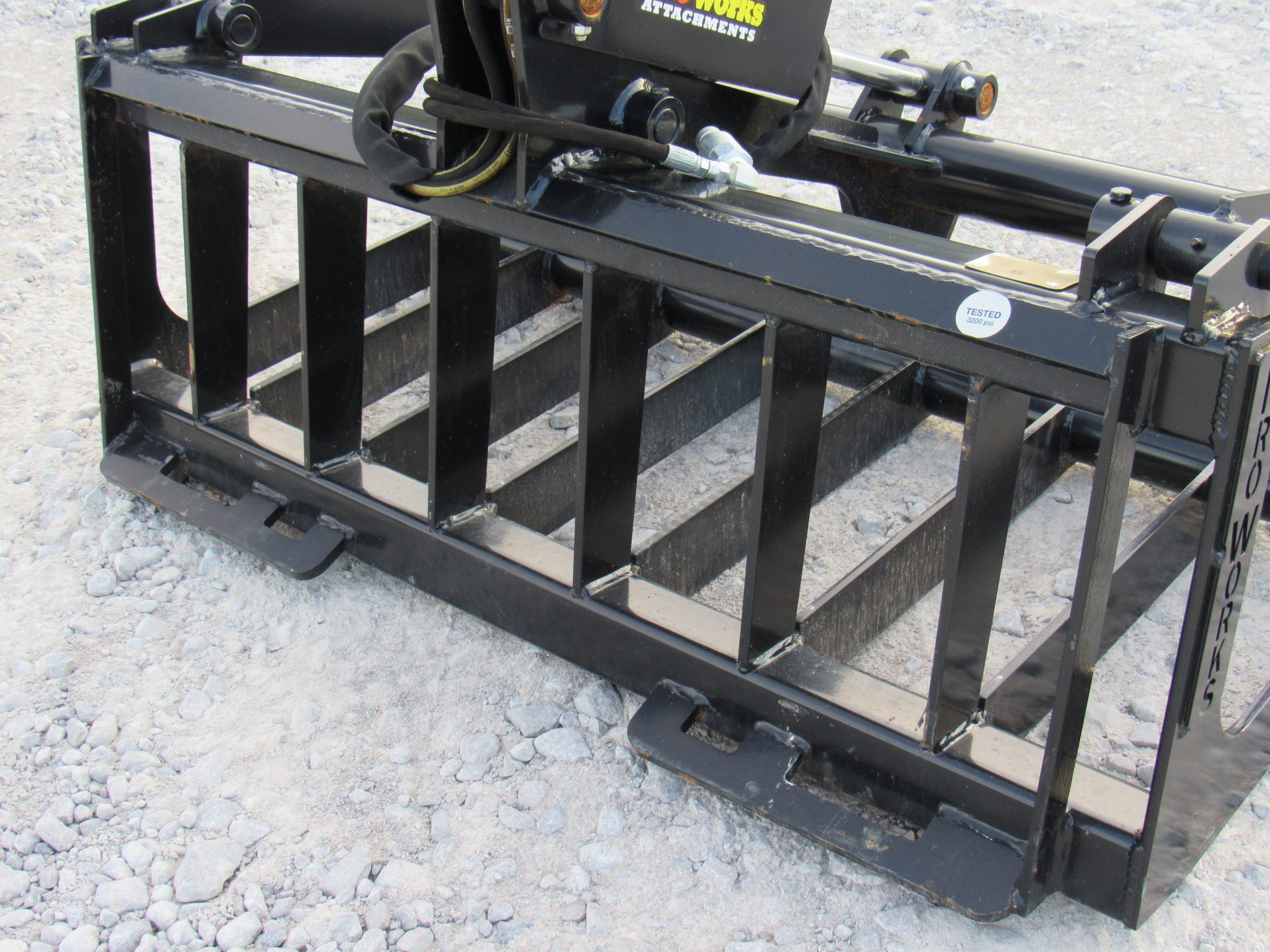 48″ Single Cylinder Root Bucket Grapple Fits Skid Steer Quick Attach ...