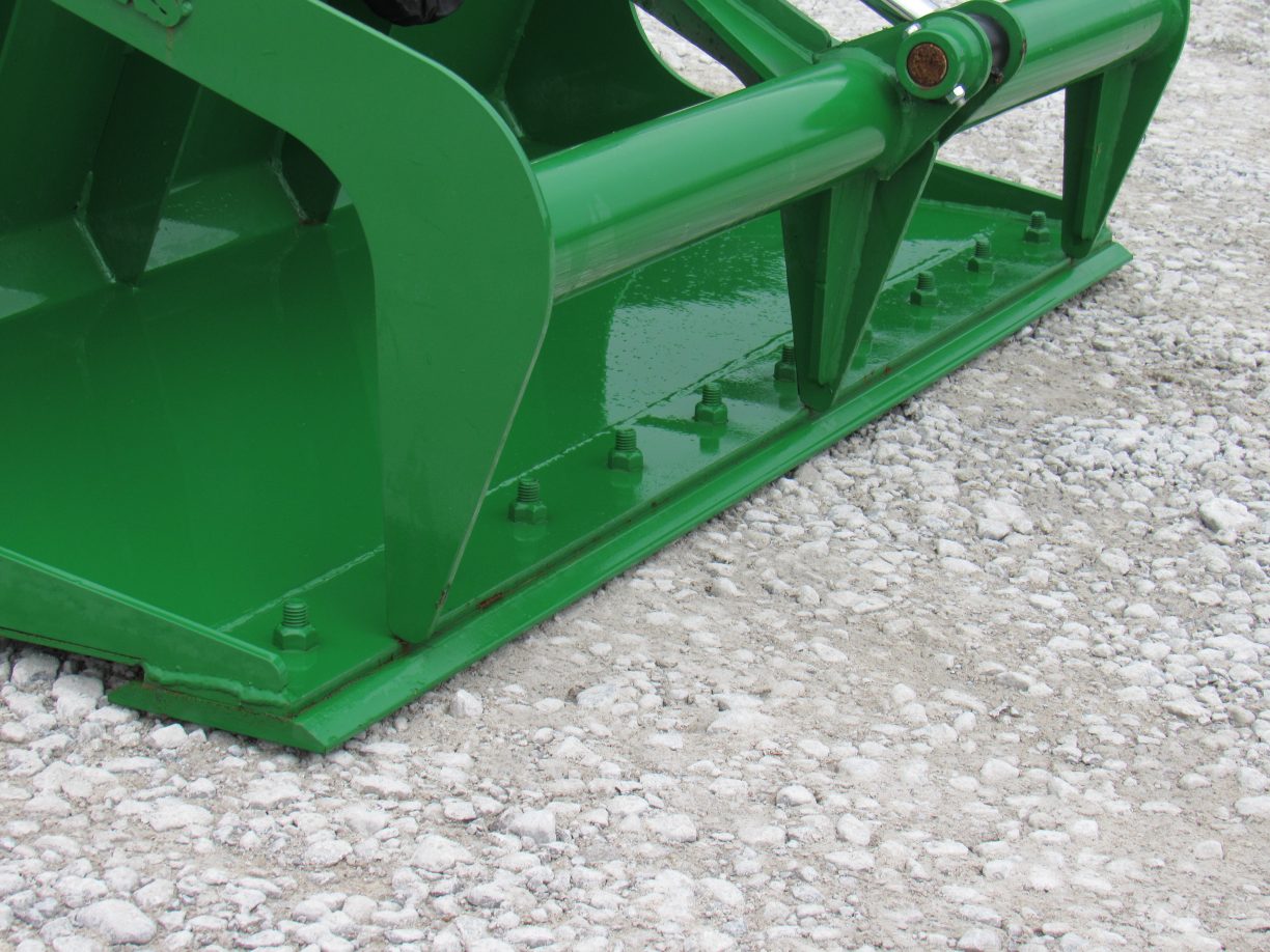 60″ Compact Tractor Single Cylinder Solid Bottom Bucket Grapple Fits ...