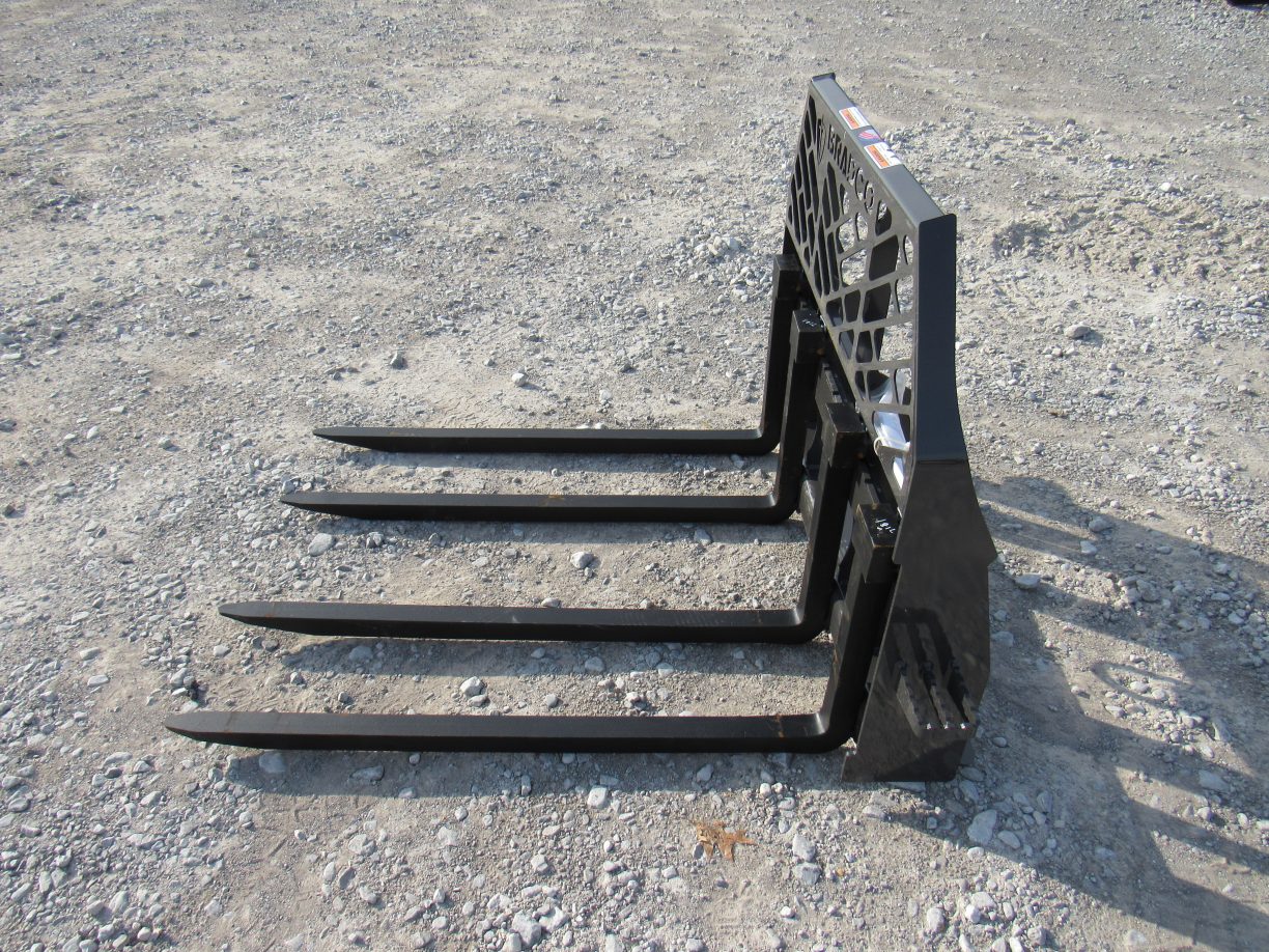 48″ Bradco Block Brick Masonry Pallet Forks and Frame Fits Skid Steer ...