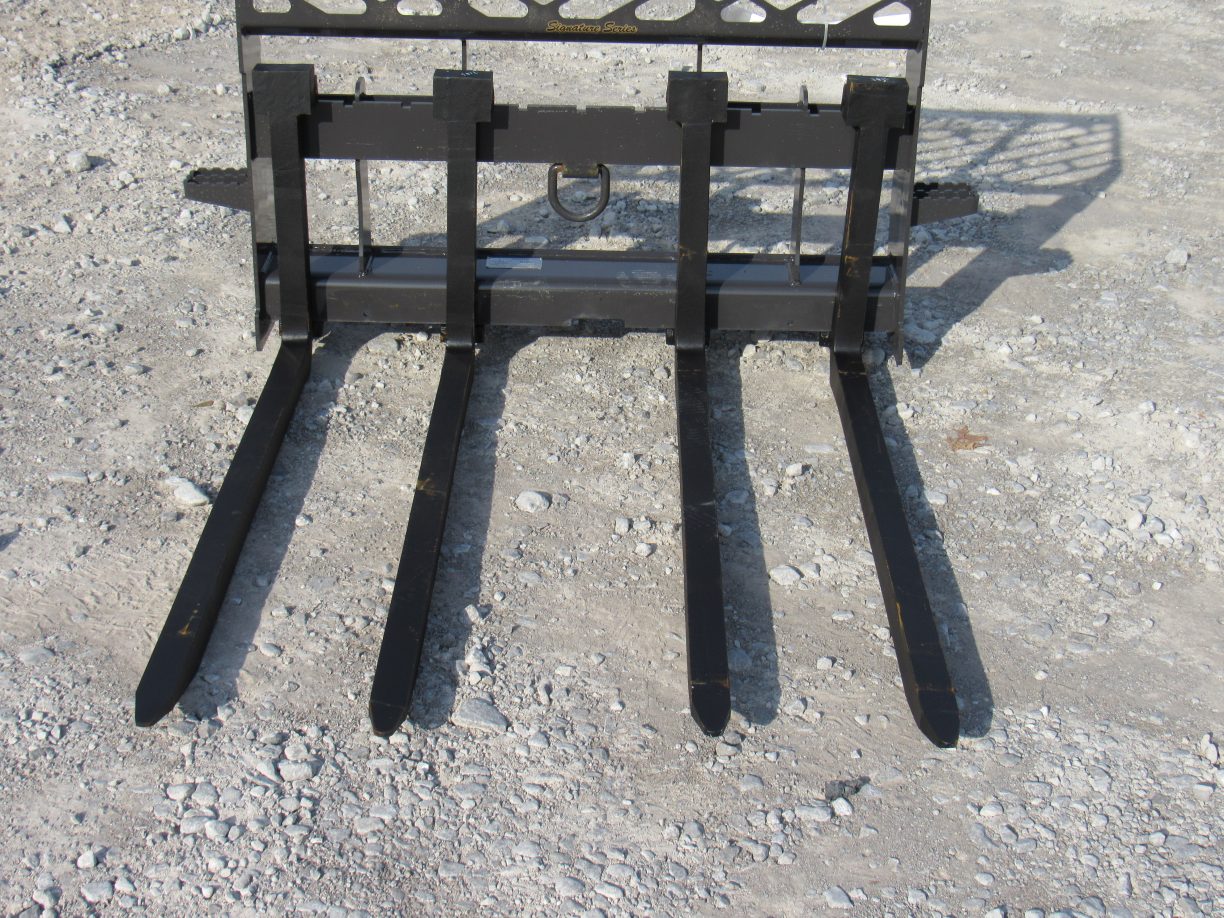 48″ Bradco Block Brick Masonry Pallet Forks and Frame Fits Skid Steer ...
